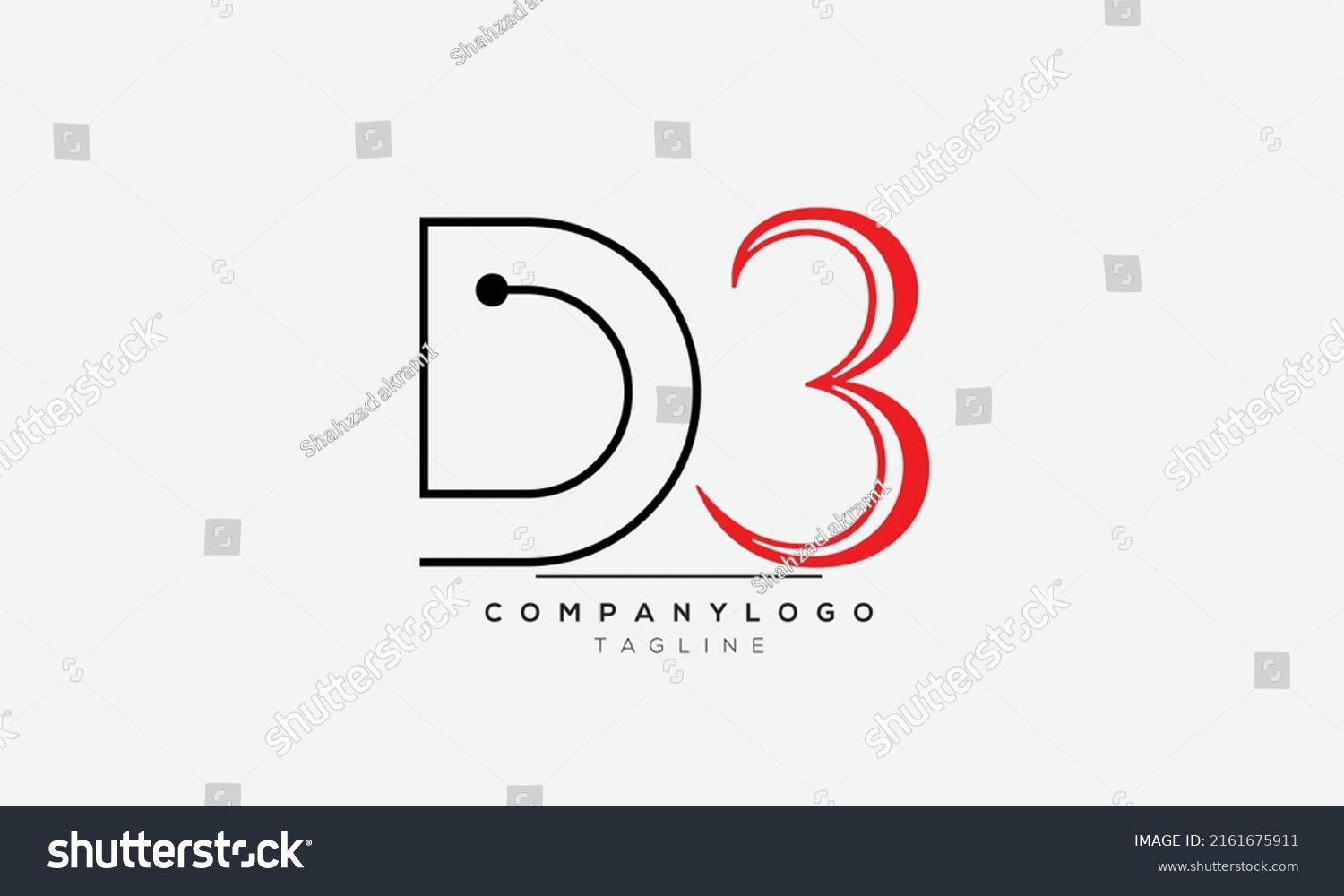 Alphabet Letters Initials Logo D3 Stock Vector (Royalty Free ...