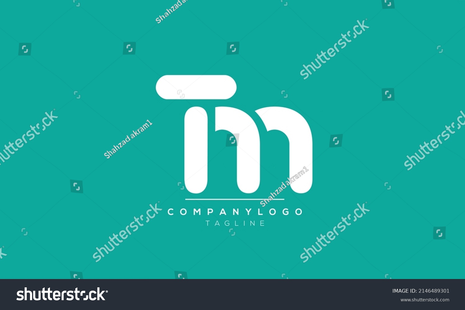 Alphabet Letters Initials Logo Tm Stock Vector (Royalty Free ...