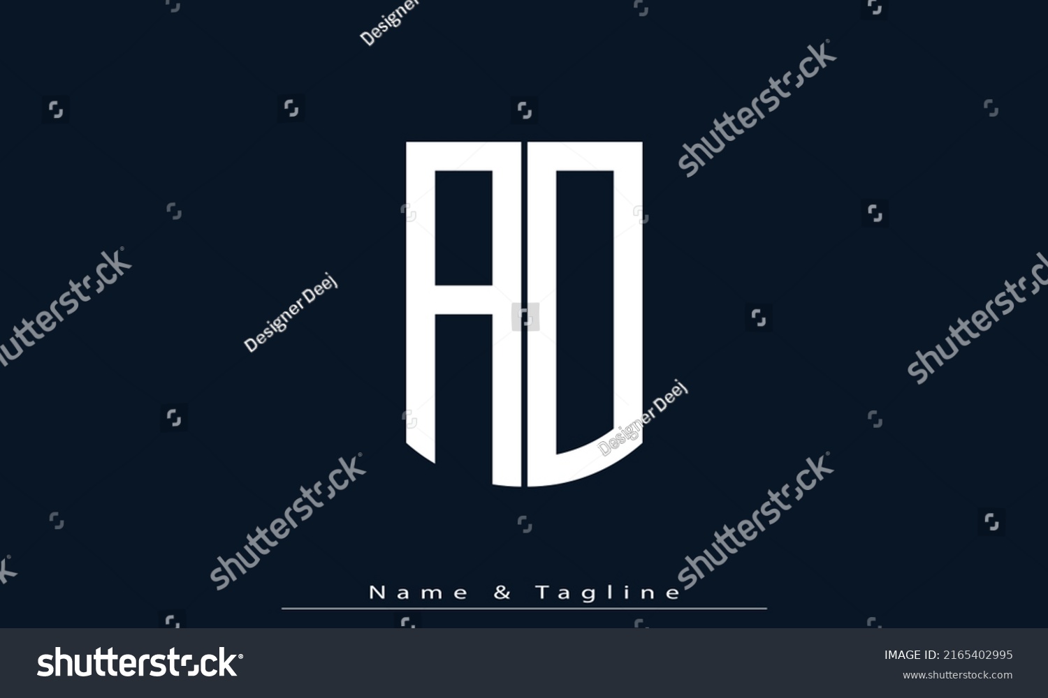 Alphabet Letters Initials Monogram Logo Ad Stock Vector (Royalty Free ...