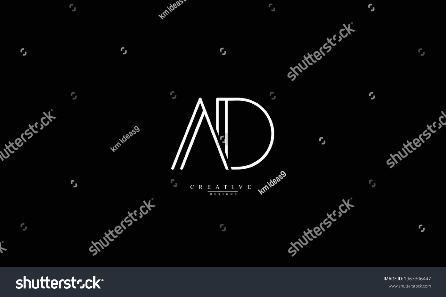Alphabet Letters Initials Monogram Logo Ad Stock Vector (Royalty Free ...