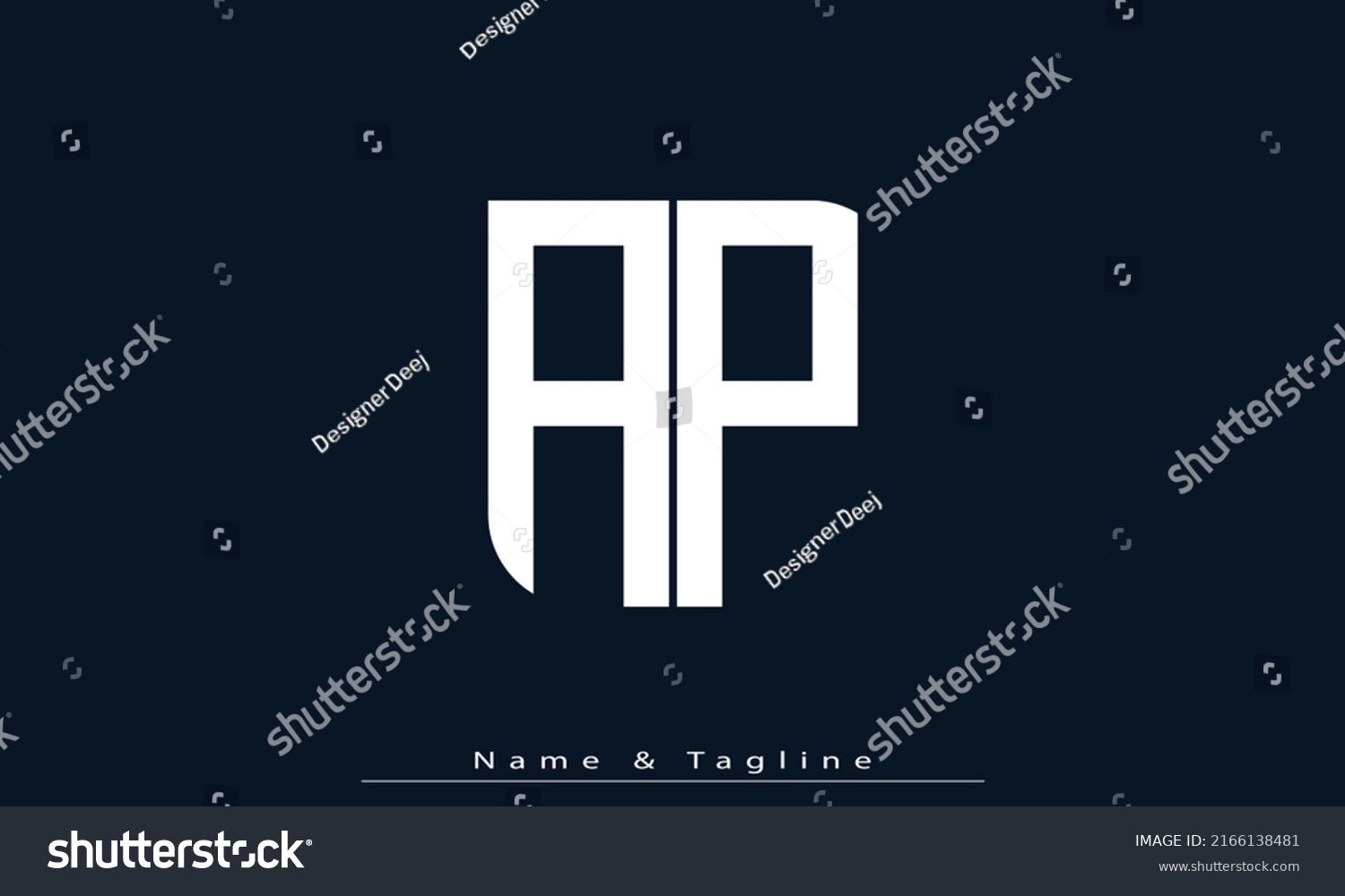 Alphabet Letters Initials Monogram Logo Ap Stock Vector (Royalty Free ...