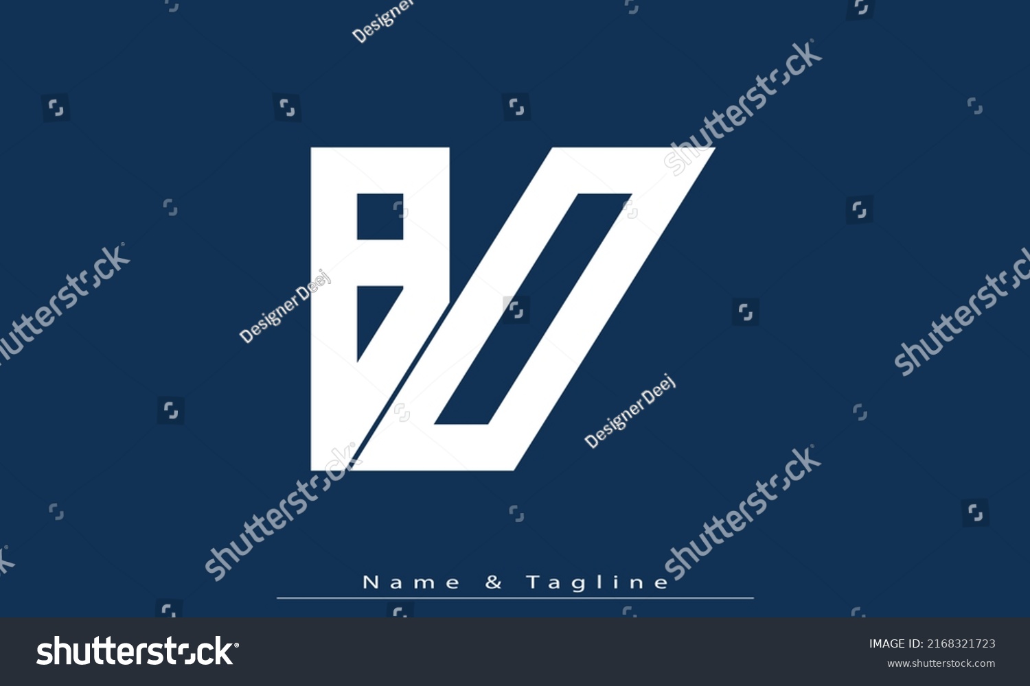 Alphabet Letters Initials Monogram Logo Bo Stock Vector (Royalty Free ...