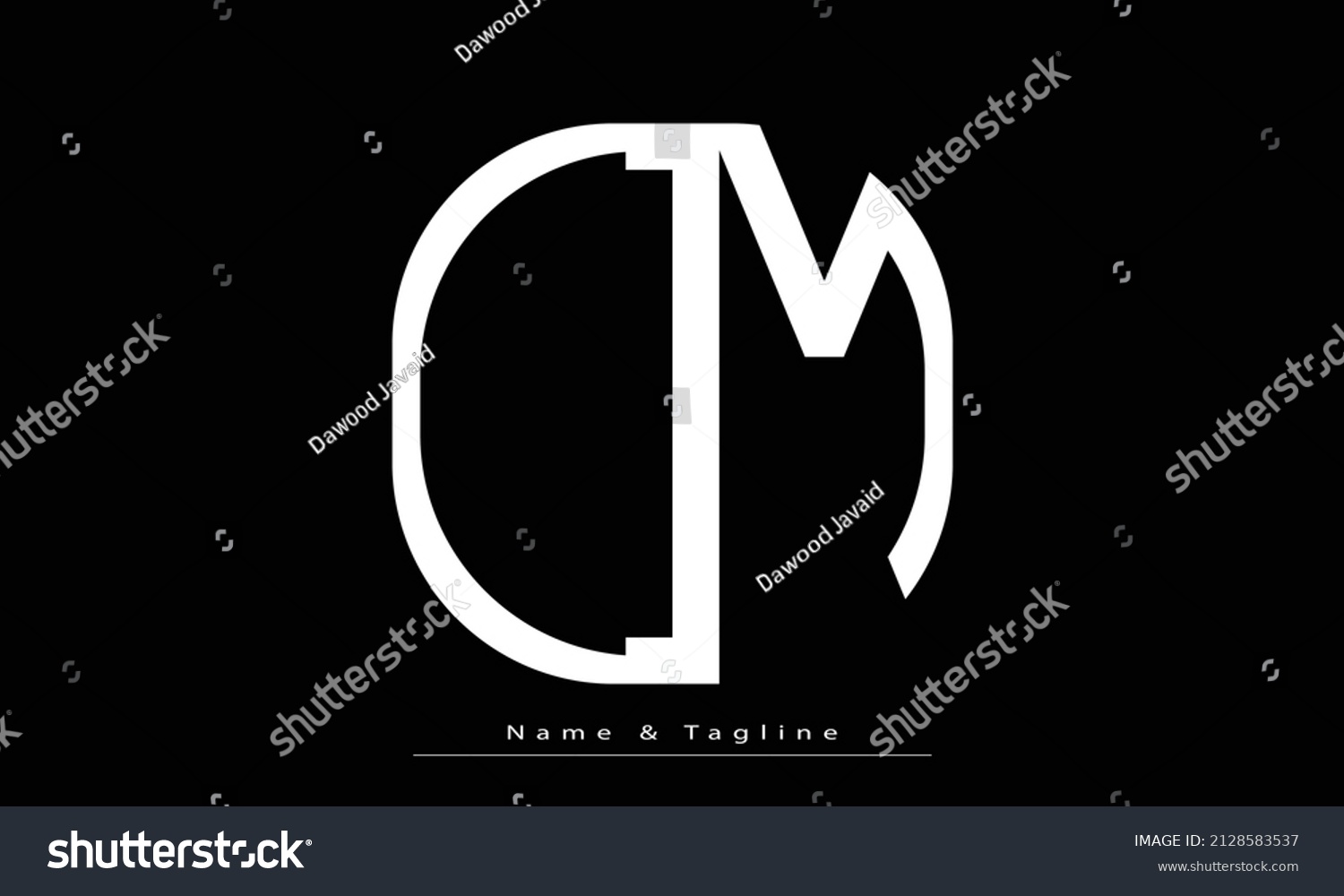 Alphabet Letters Initials Monogram Logo Cm Stock Vector (Royalty Free ...
