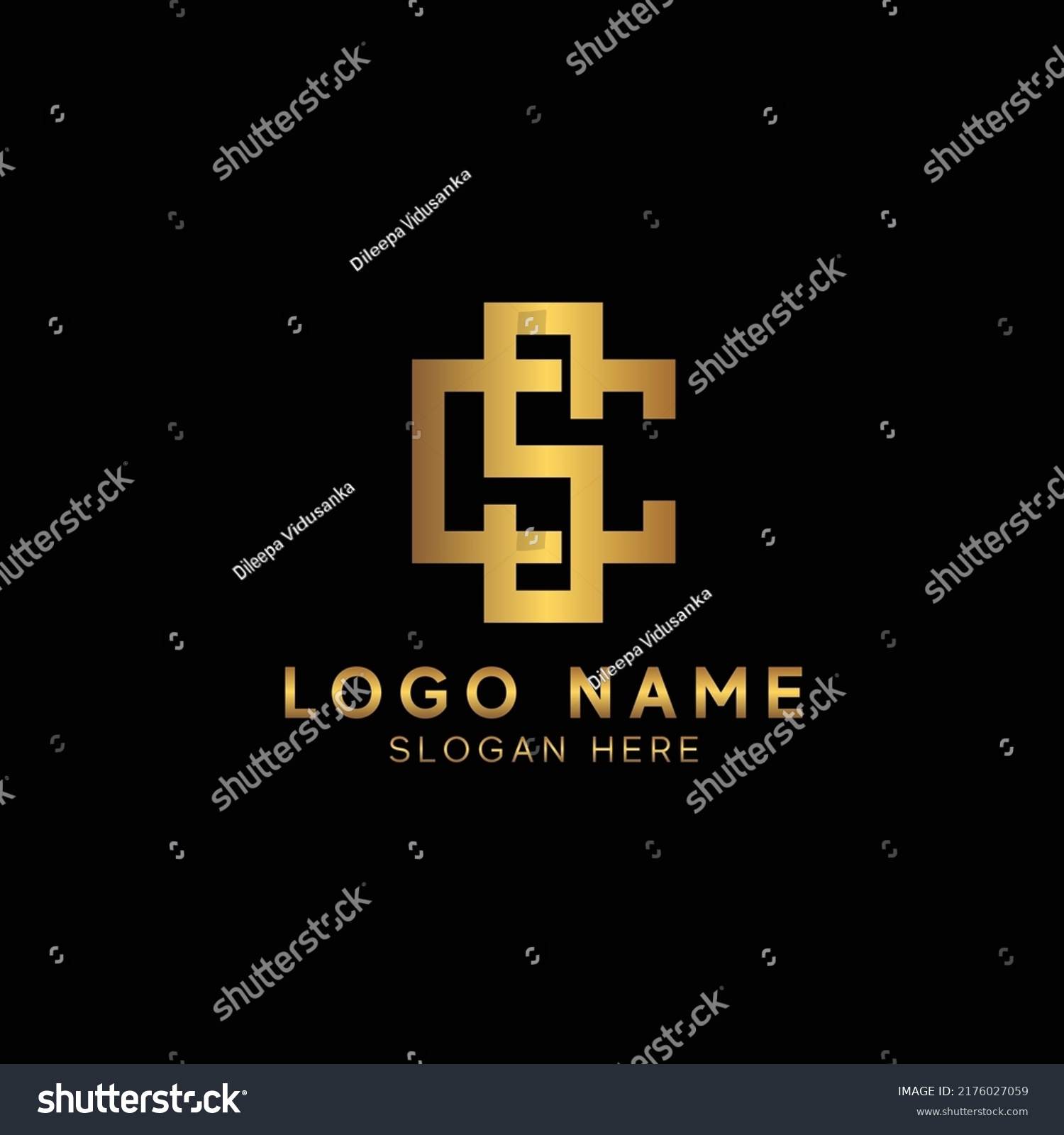 Alphabet Letters Initials Monogram Logo Cs Stock Vector (Royalty Free ...