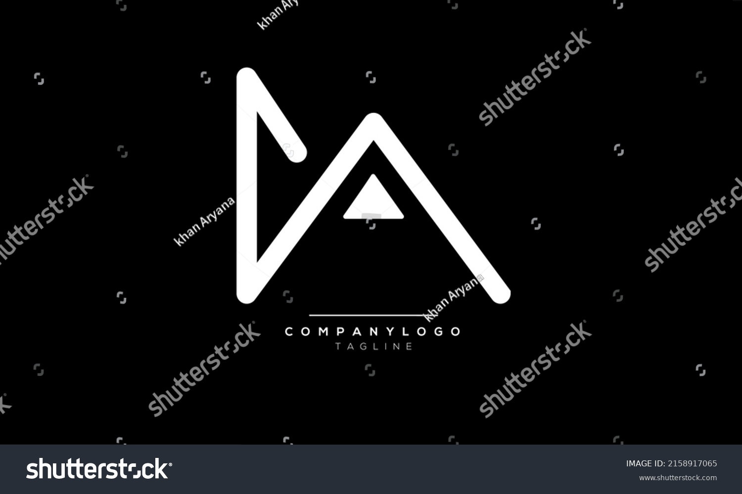 Alphabet Letters Initials Monogram Logo Da Stock Vector (Royalty Free ...