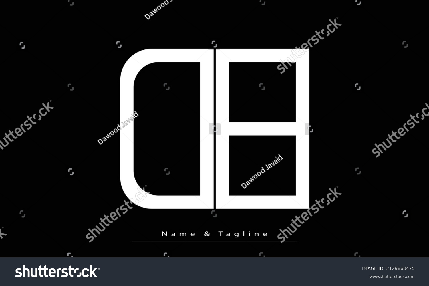 Alphabet Letters Initials Monogram Logo Db Stock Vector (Royalty Free ...
