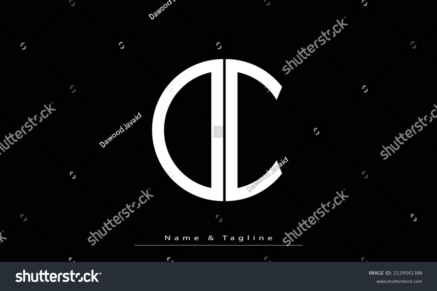 Alphabet Letters Initials Monogram Logo Dc Stock Vector (Royalty Free ...