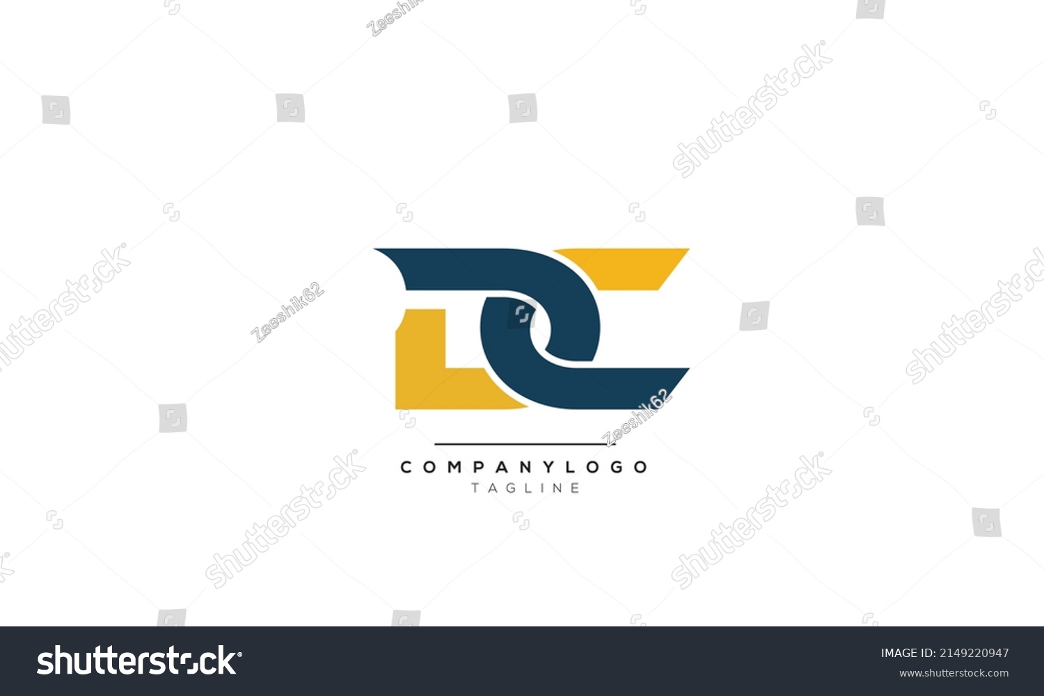 Alphabet Letters Initials Monogram Logo Dc Stock Vector (Royalty Free ...