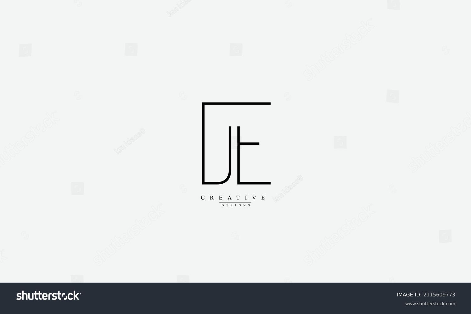 Alphabet Letters Initials Monogram Logo De Stock Vector (Royalty Free ...