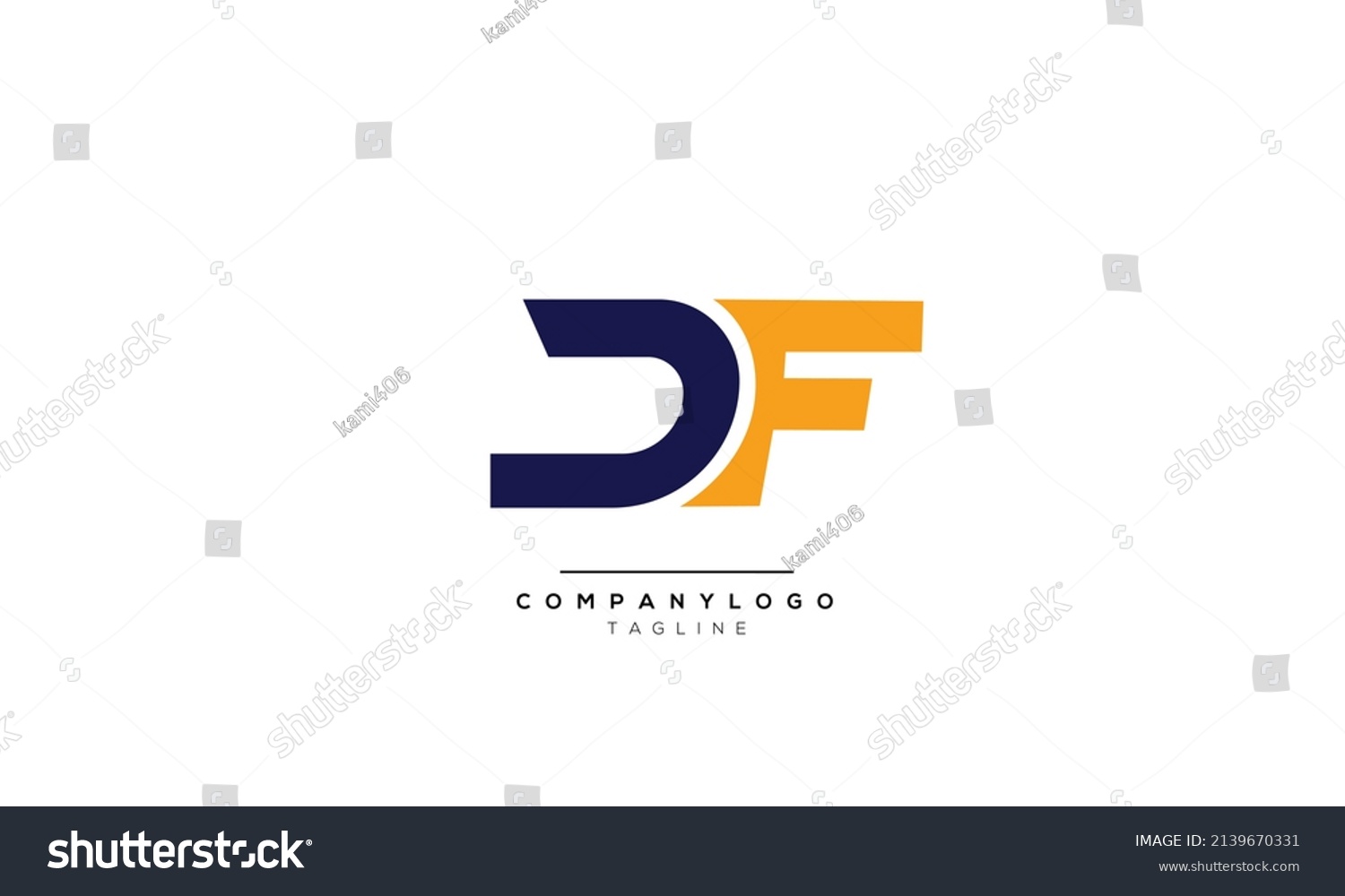 Alphabet Letters Initials Monogram Logo Df Stock Vector (Royalty Free ...