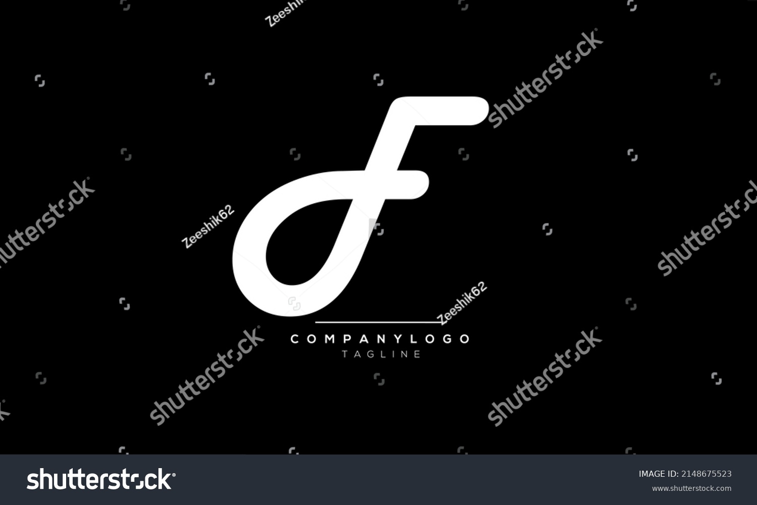 Alphabet Letters Initials Monogram Logo Df Stock Vector (Royalty Free ...