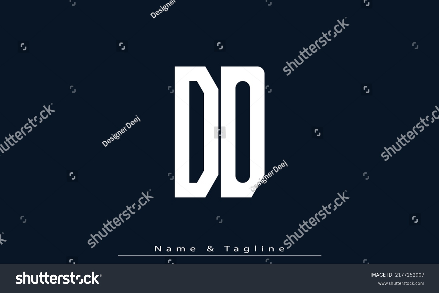 Alphabet Letters Initials Monogram Logo Do Stock Vector (Royalty Free ...