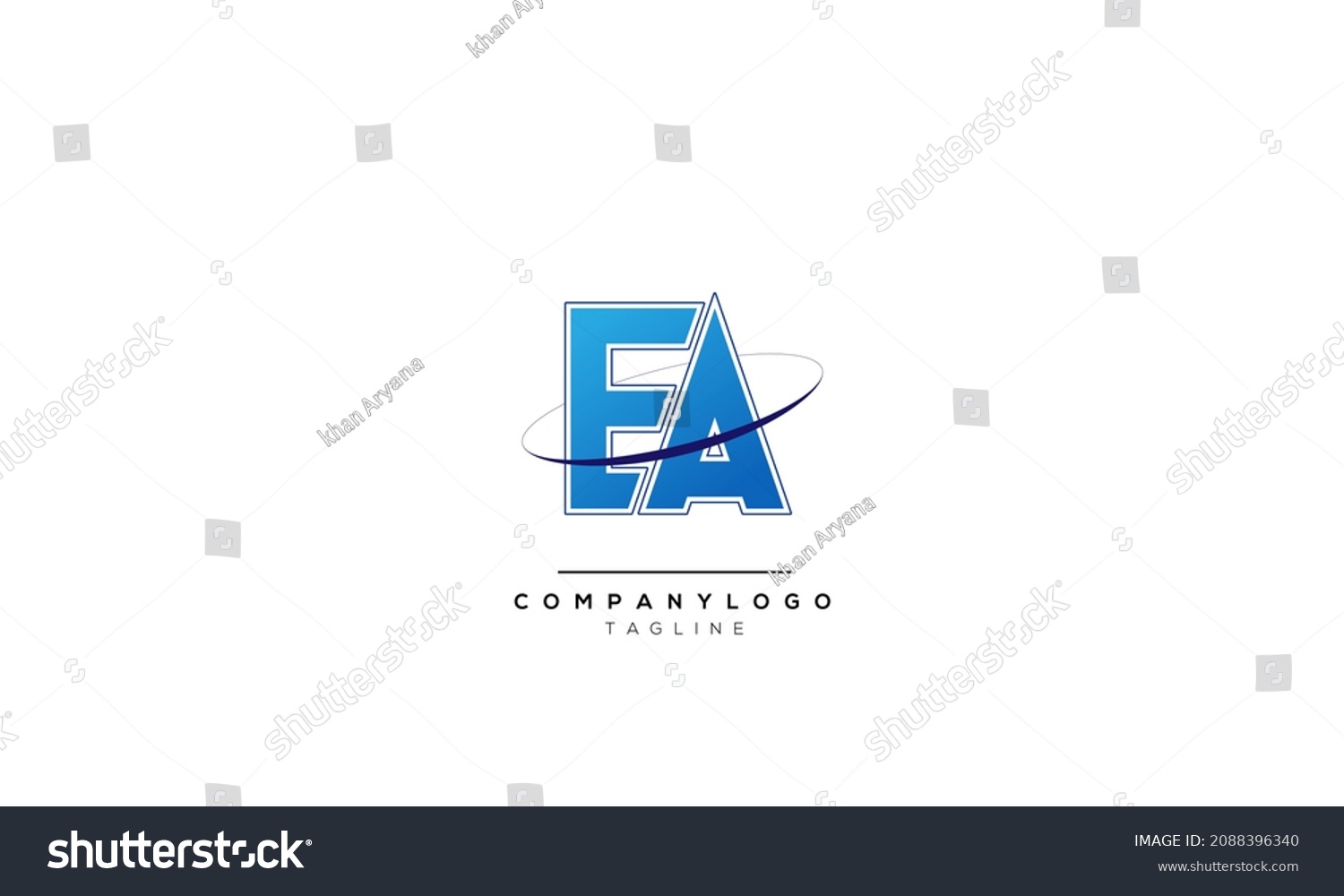 Alphabet Letters Initials Monogram Logo Ea Stock Vector (Royalty Free ...