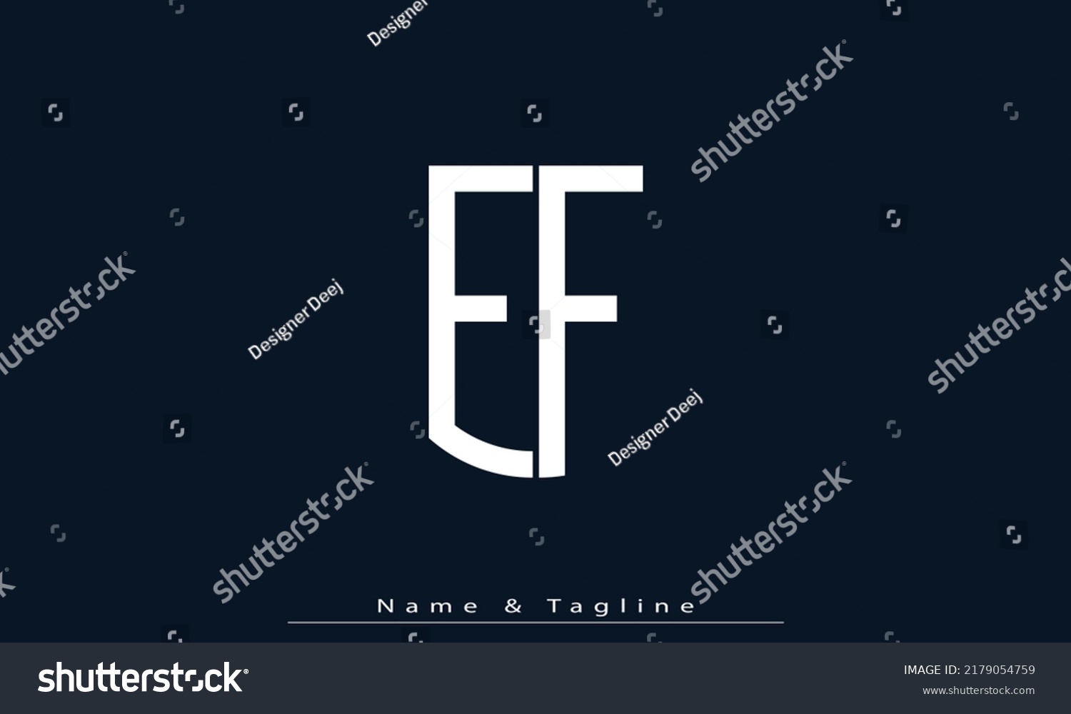 Alphabet Letters Initials Monogram Logo Ef Stock Vector (Royalty Free ...