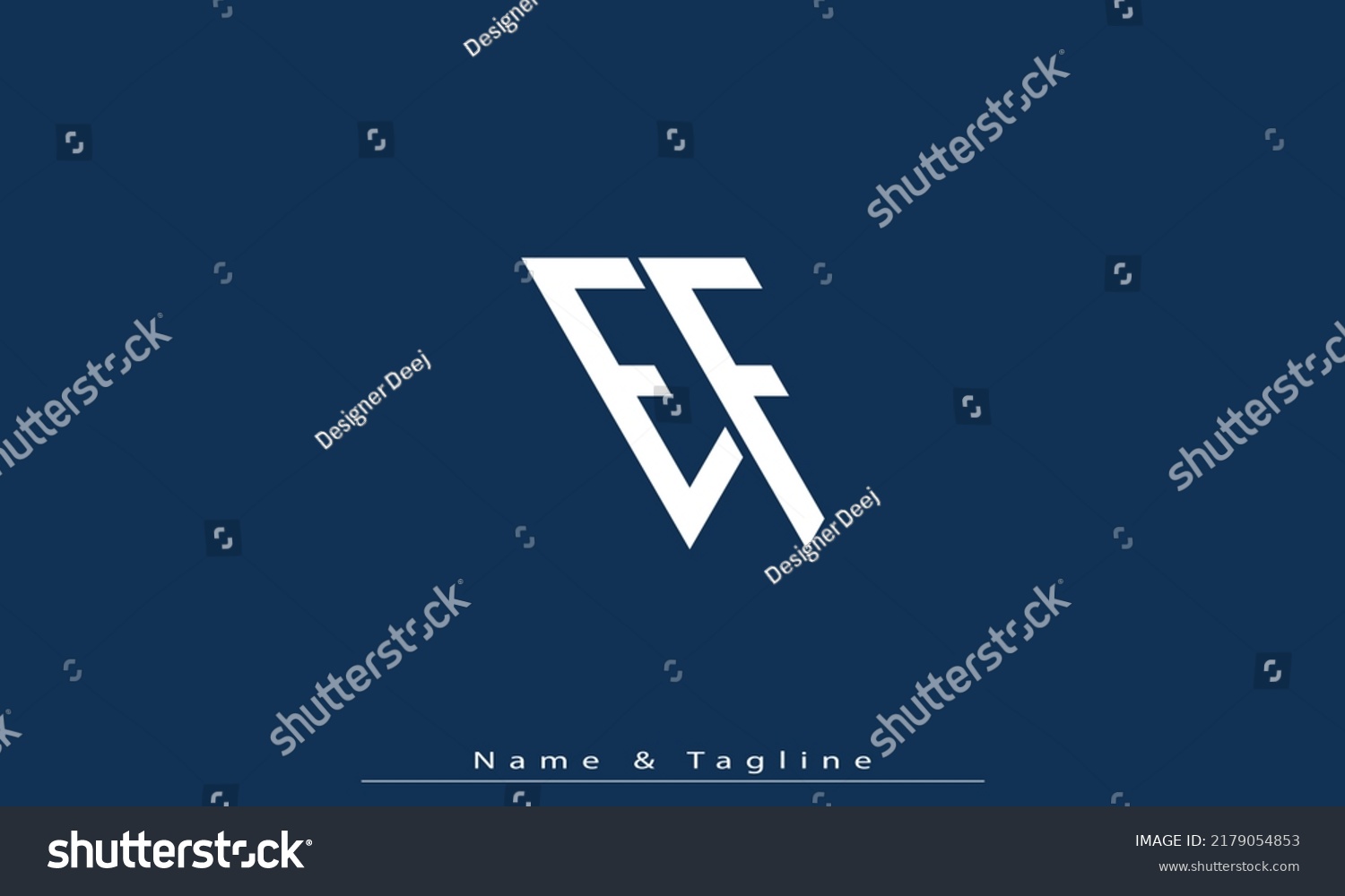 Alphabet Letters Initials Monogram Logo Ef Stock Vector (Royalty Free ...