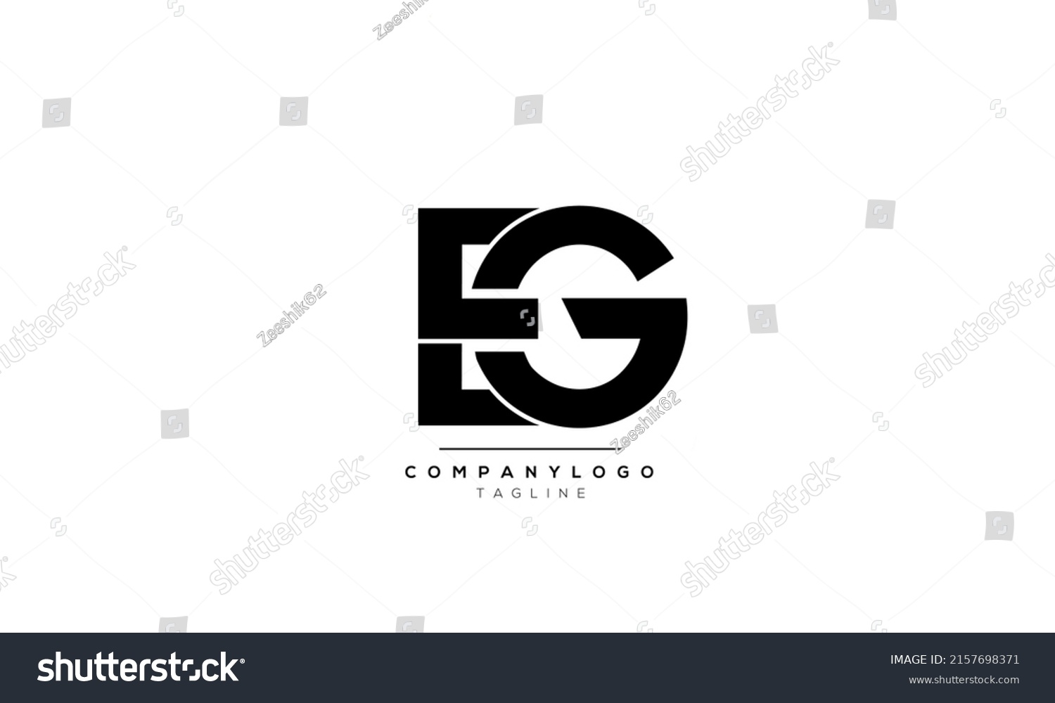 Alphabet Letters Initials Monogram Logo Initial Stock Vector (Royalty ...