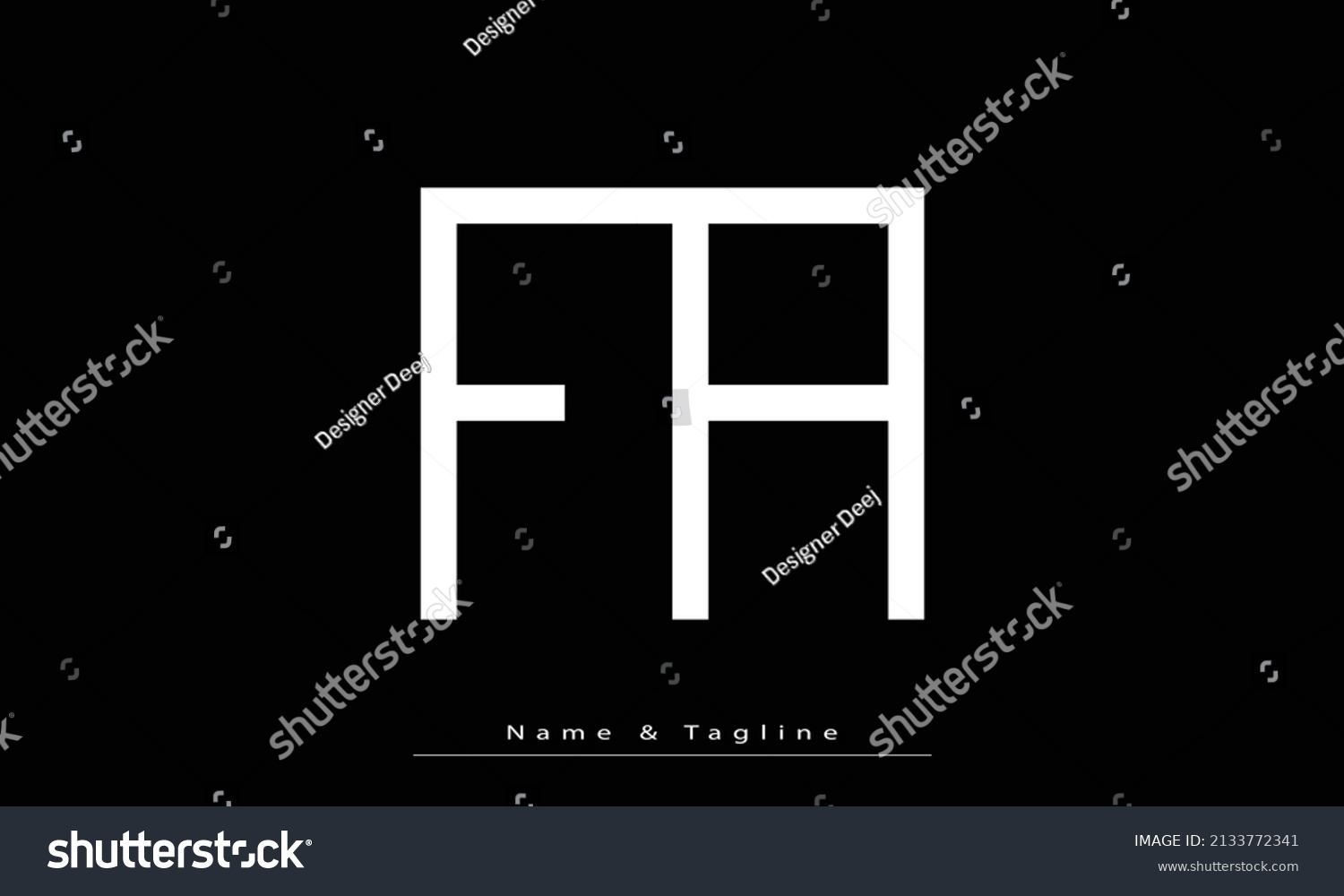 Alphabet Letters Initials Monogram Logo Fa Stock Vector (Royalty Free ...