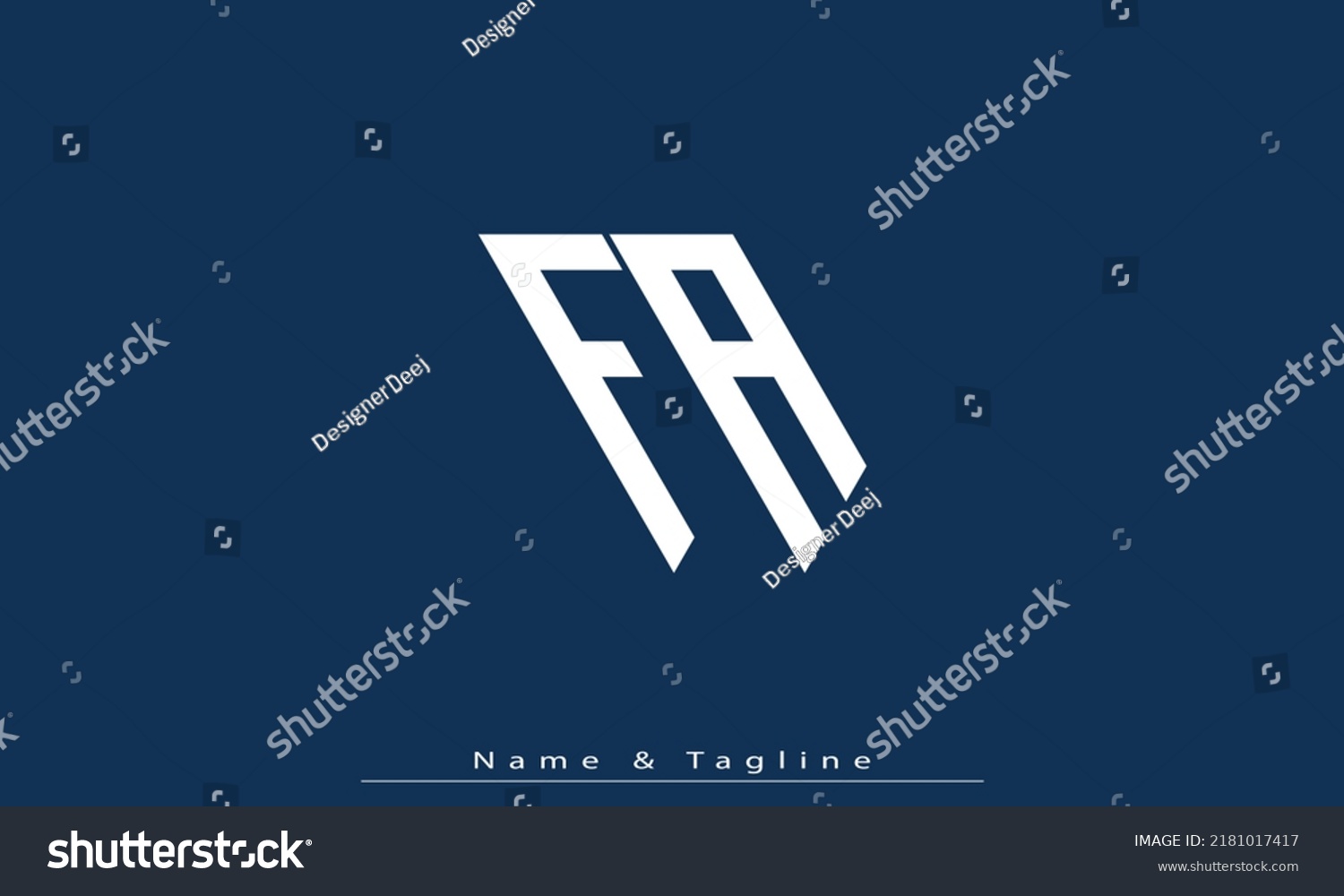 Alphabet Letters Initials Monogram Logo Fa Stock Vector (Royalty Free ...