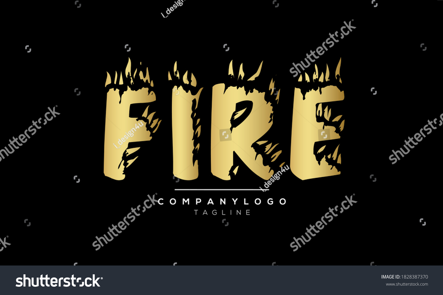 Alphabet Letters Initials Monogram Logo Fire Stock Vector (Royalty Free ...