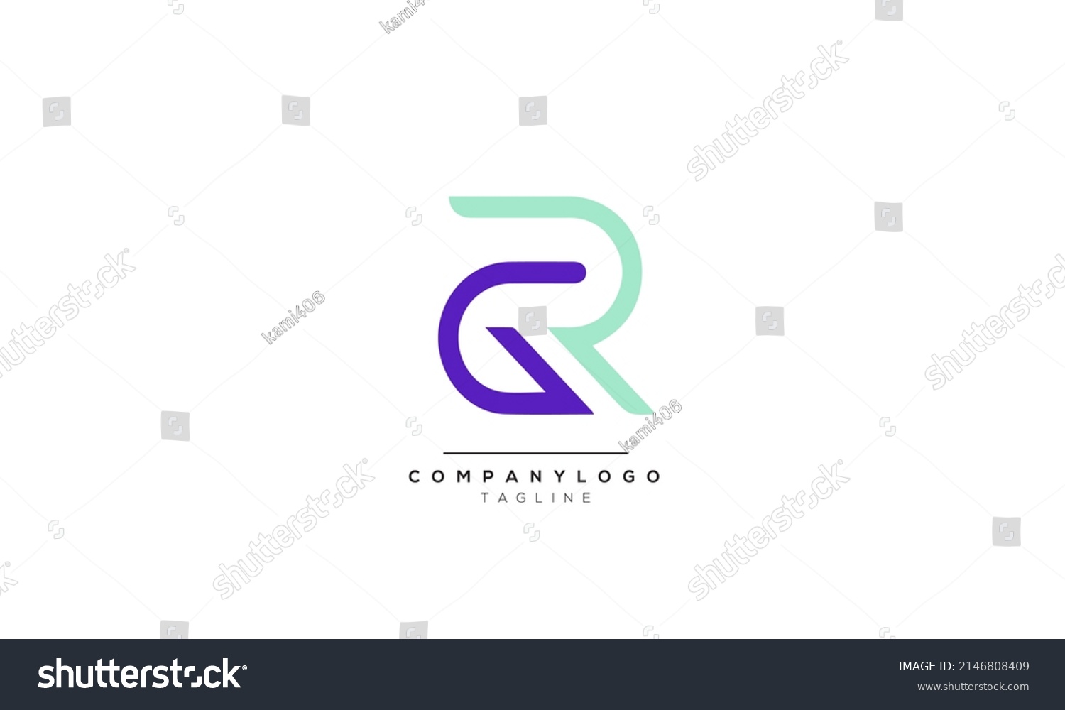 Alphabet Letters Initials Monogram Logo Gr Stock Vector (Royalty Free ...