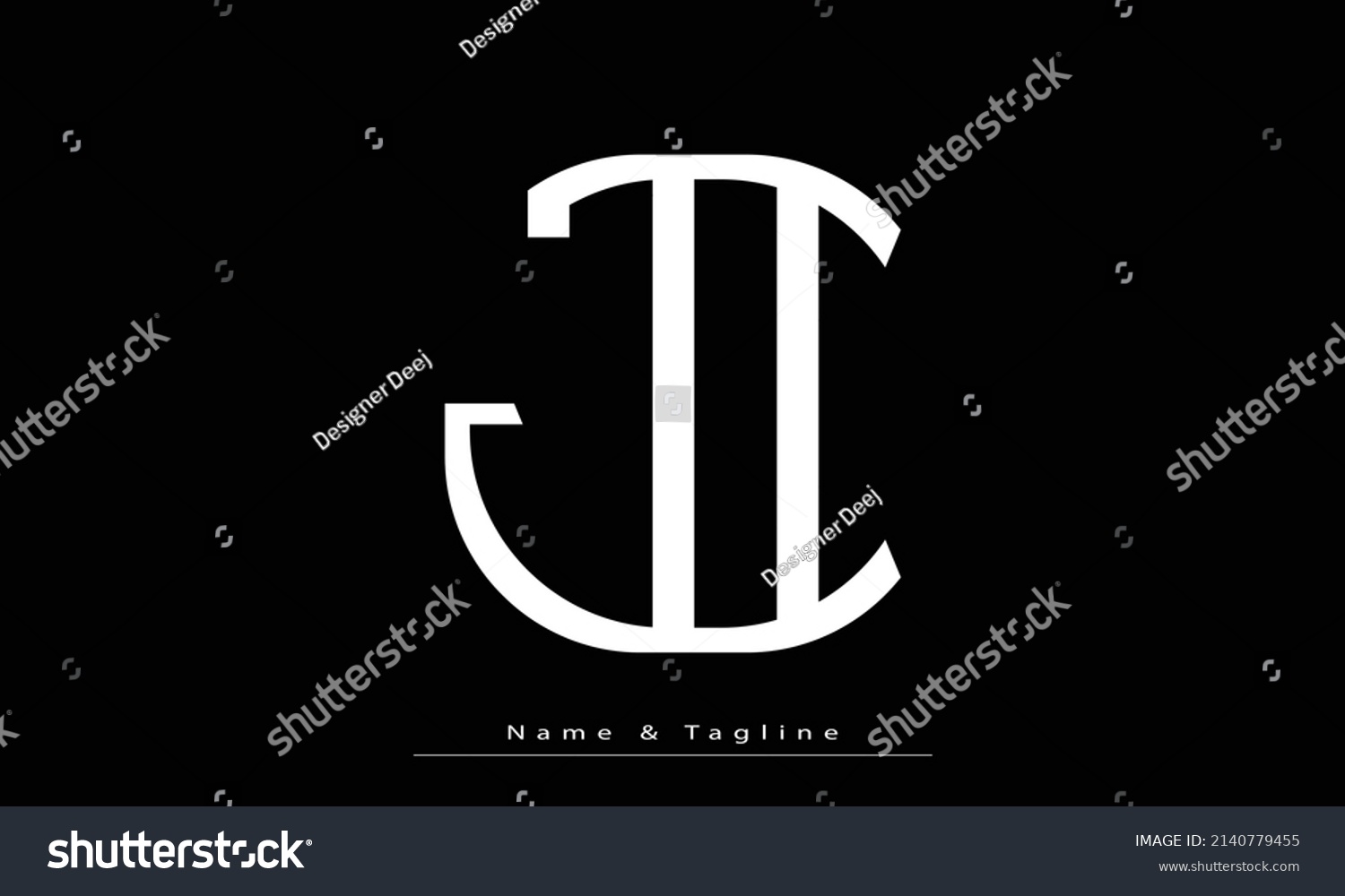 Alphabet Letters Initials Monogram Logo Ji Stock Vector (Royalty Free ...