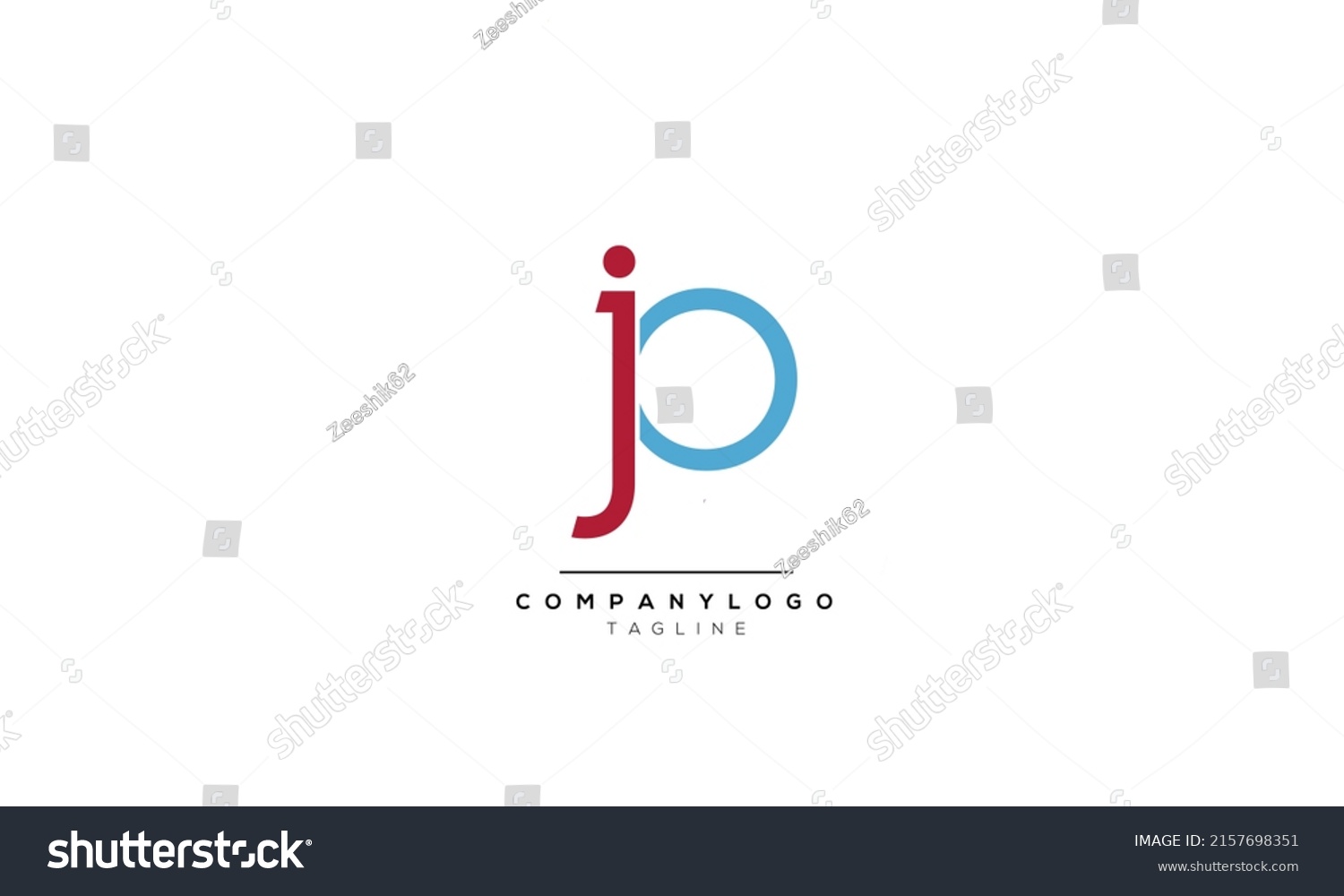 Alphabet Letters Initials Monogram Logo Jp Stock Vector (Royalty Free ...