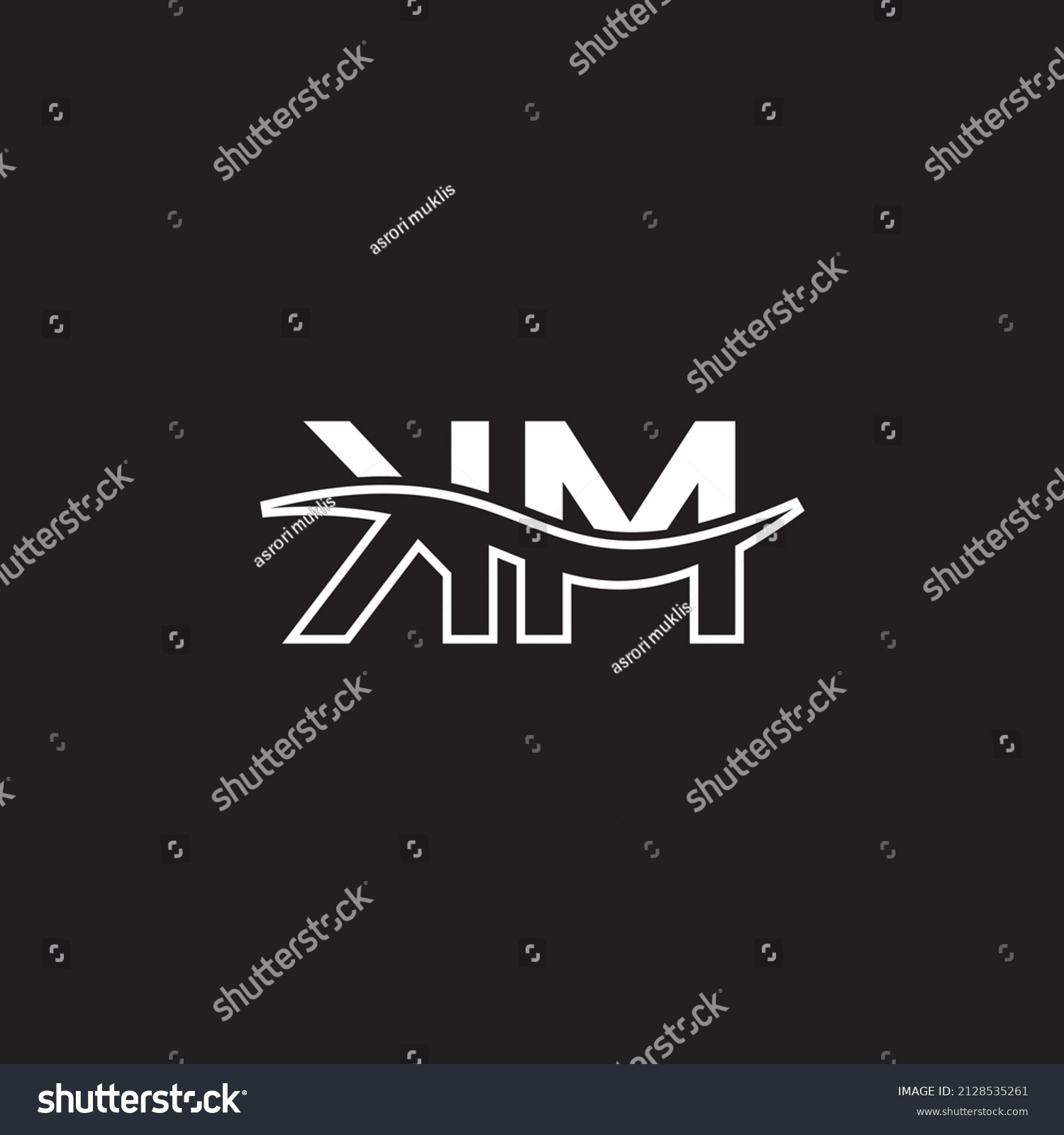 Alphabet Letters Initials Monogram Logo Km Stock Vector (Royalty Free ...