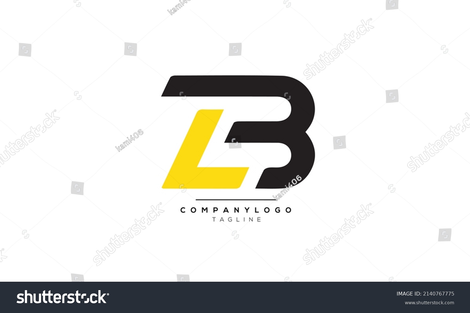 Alphabet Letters Initials Monogram Logo Lb Stock Vector (Royalty Free ...