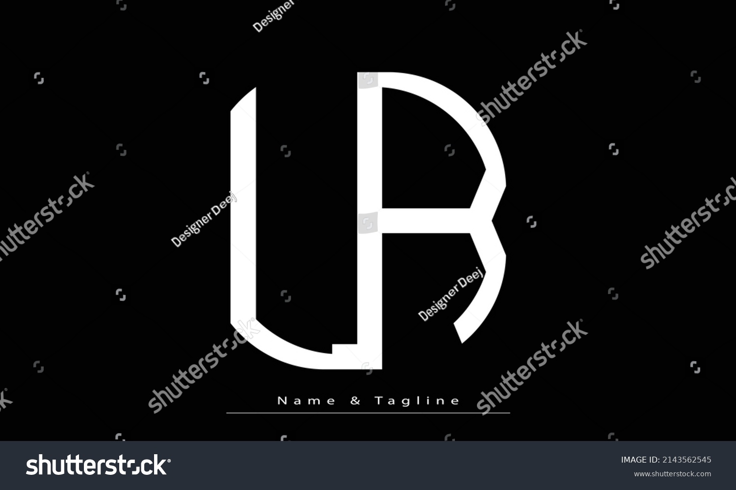 Alphabet Letters Initials Monogram Logo Lr Stock Vector (Royalty Free ...