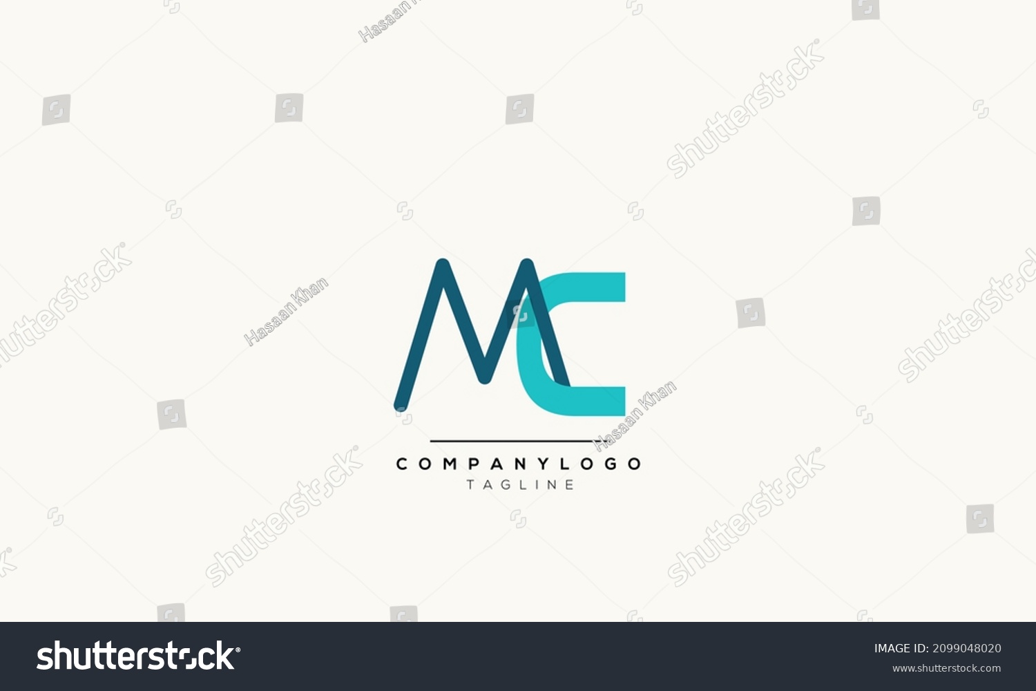 Alphabet Letters Initials Monogram Logo Mc Stock Vector (Royalty Free ...