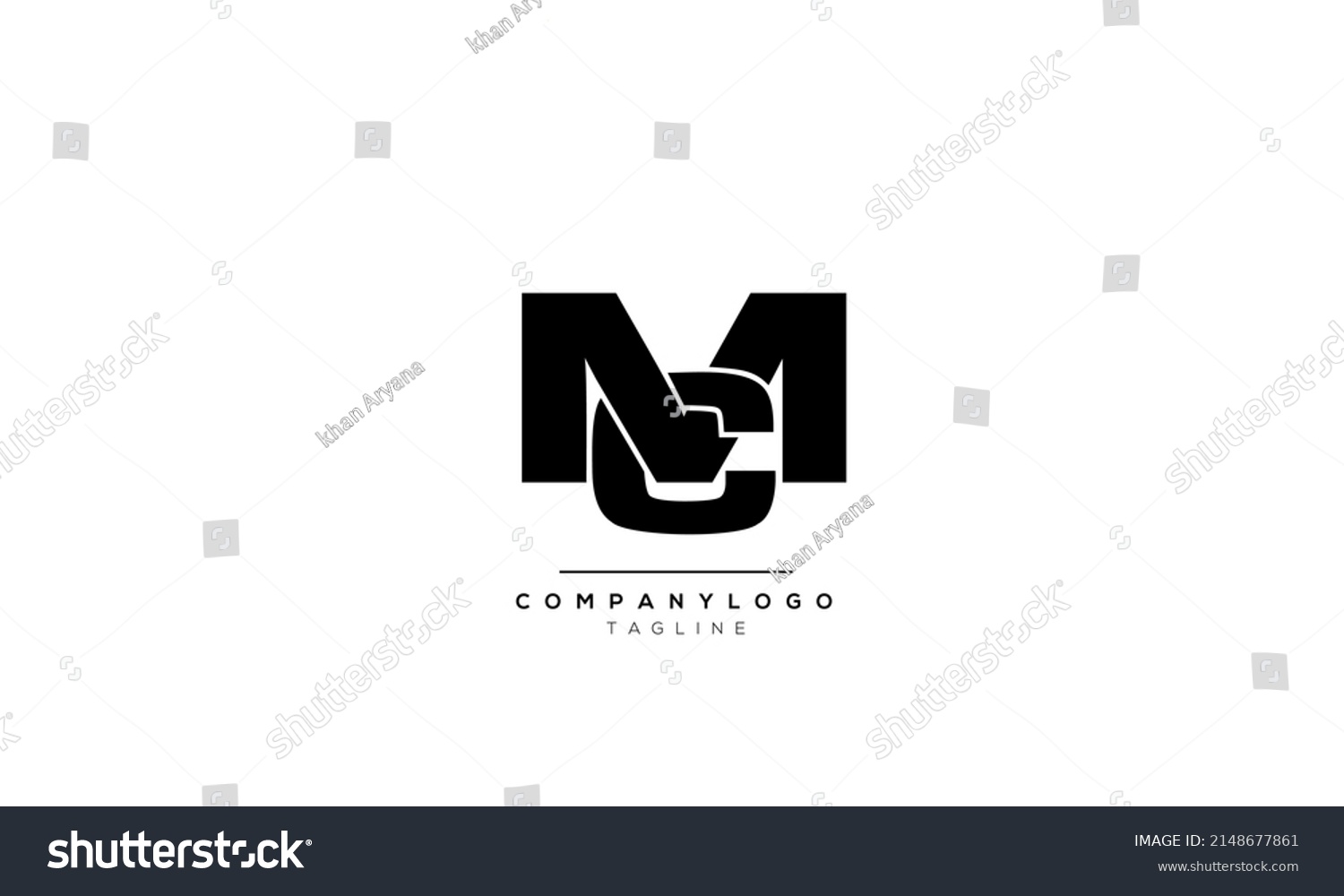 Alphabet Letters Initials Monogram Logo Mc Stock Vector (Royalty Free ...