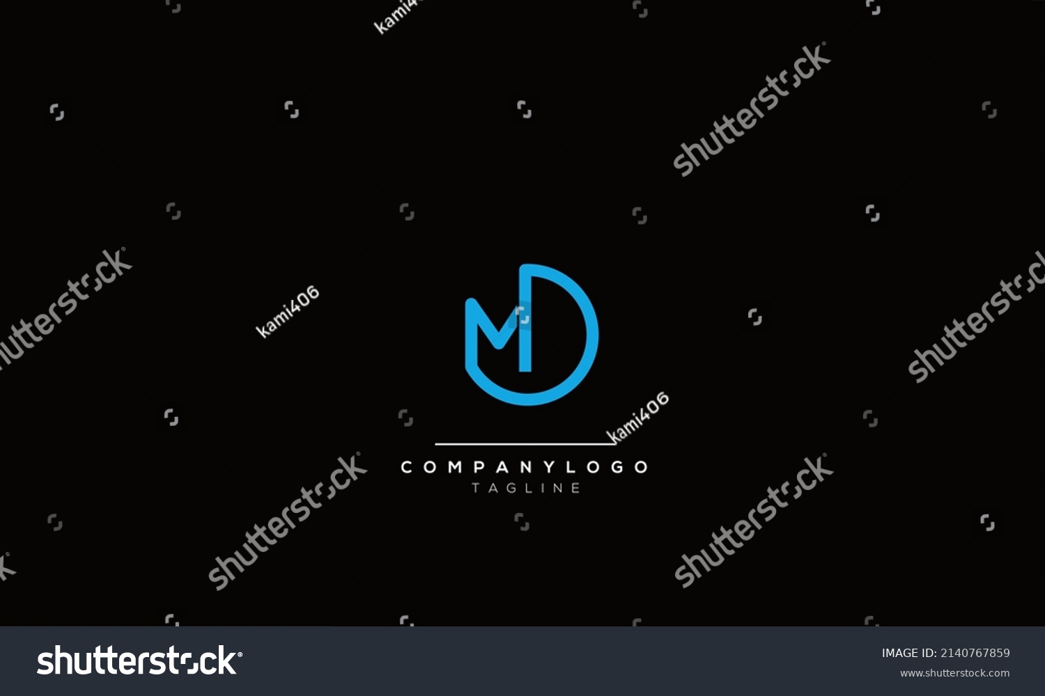 Alphabet Letters Initials Monogram Logo Md Stock Vector (Royalty Free ...