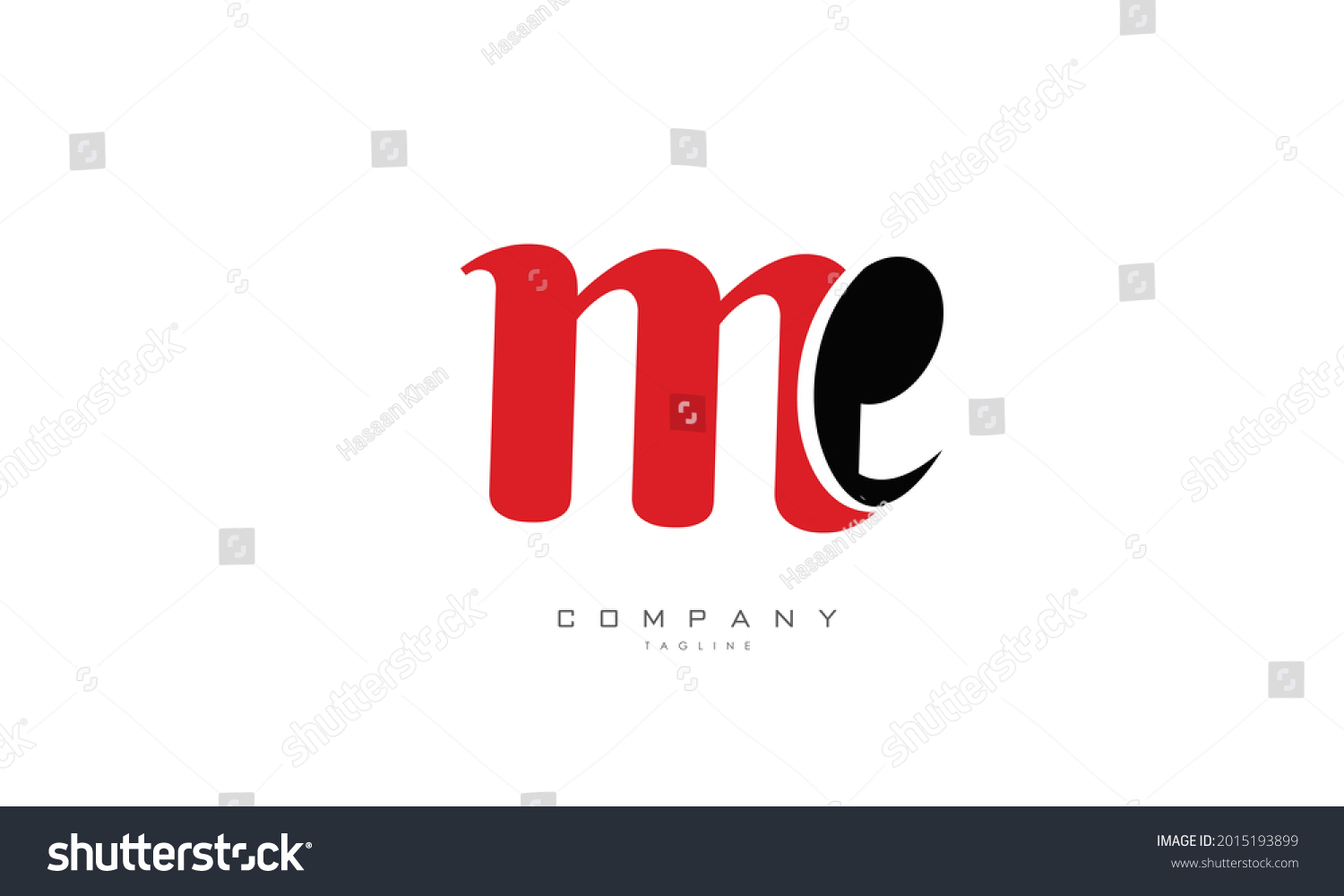 Alphabet Letters Initials Monogram Logo Me Stock Vector (Royalty Free ...