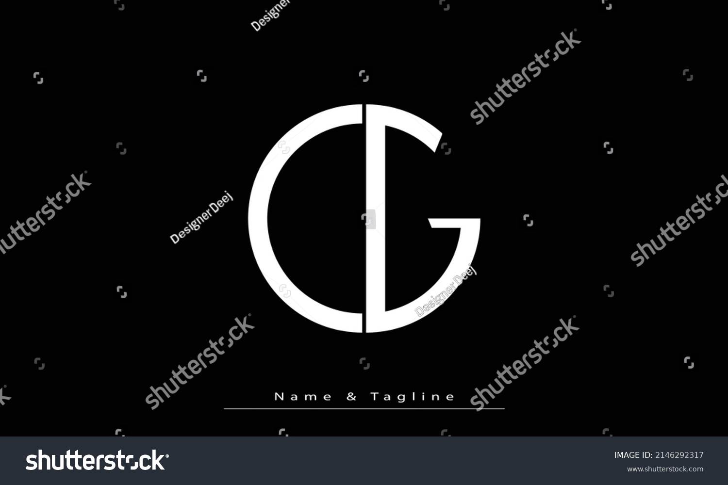 Alphabet Letters Initials Monogram Logo Og Stock Vector (Royalty Free ...