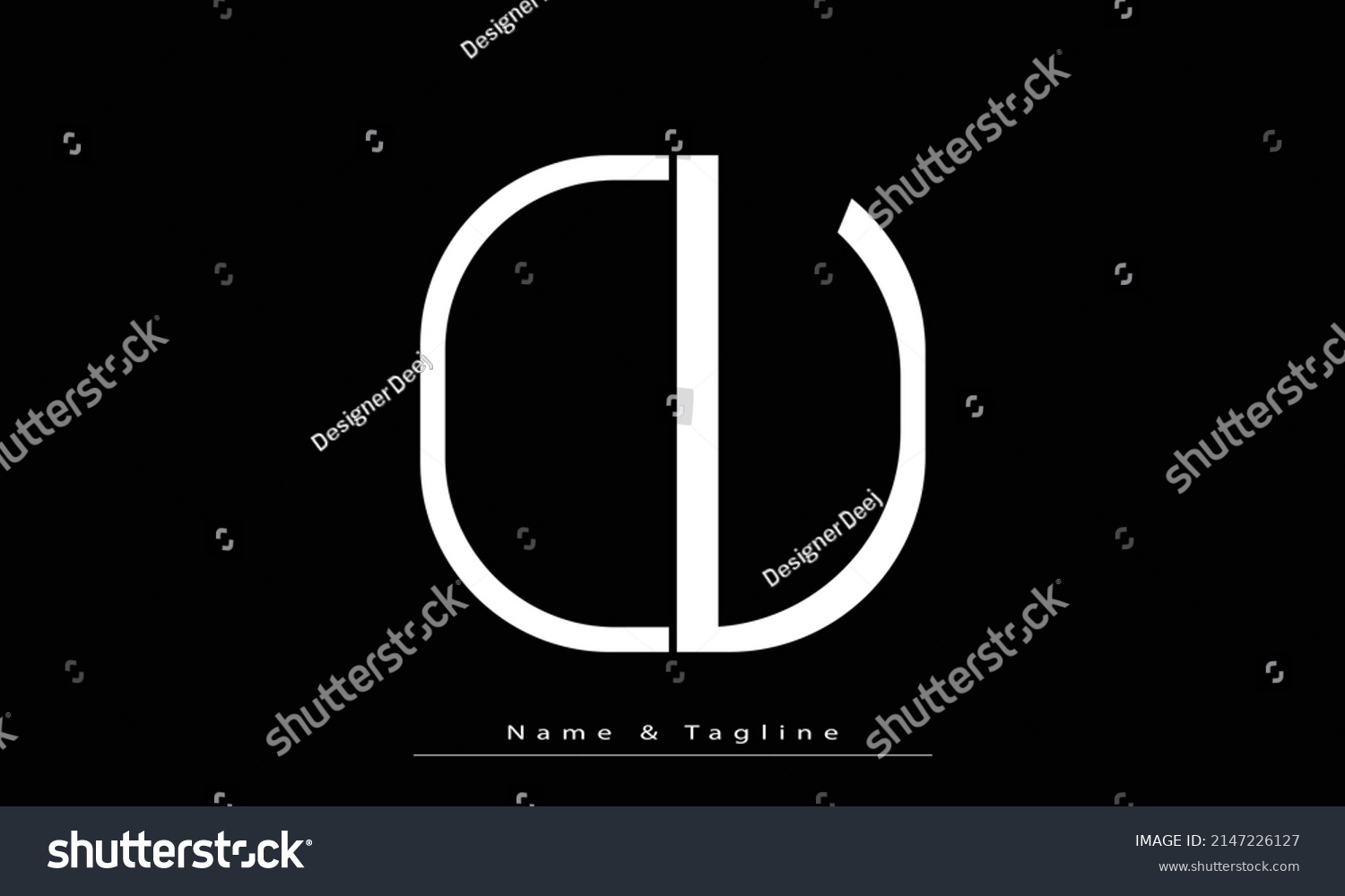 Alphabet Letters Initials Monogram Logo Ou Stock Vector (Royalty Free ...