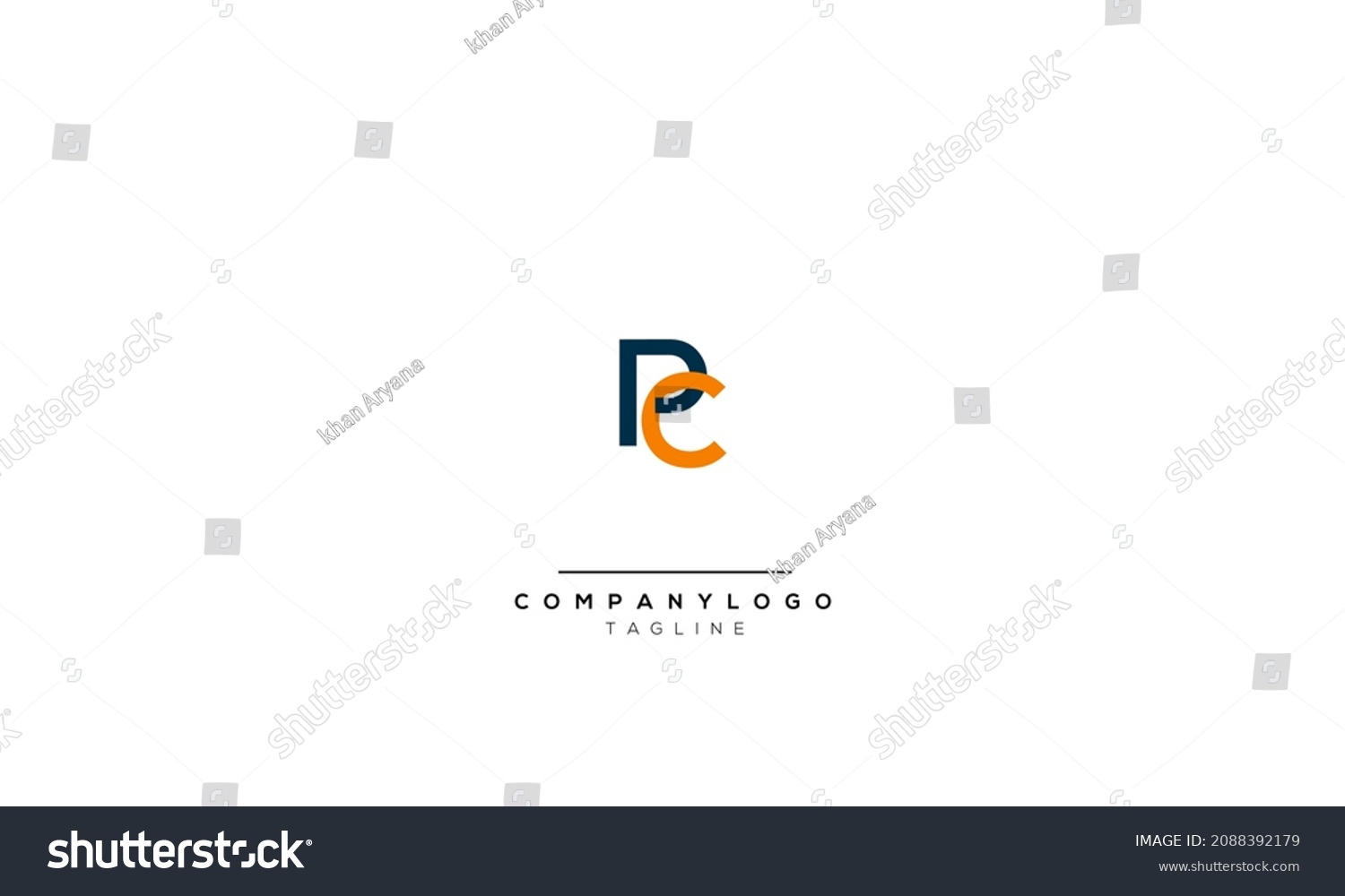 Alphabet Letters Initials Monogram Logo Pc Stock Vector (Royalty Free ...