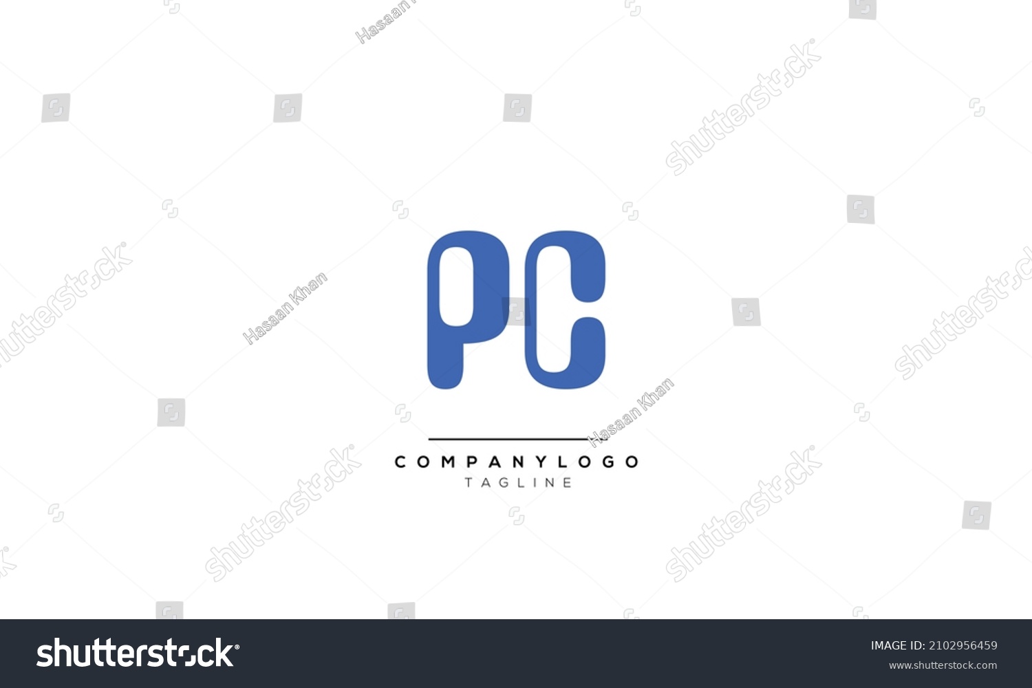 Alphabet Letters Initials Monogram Logo Pc Stock Vector (Royalty Free ...