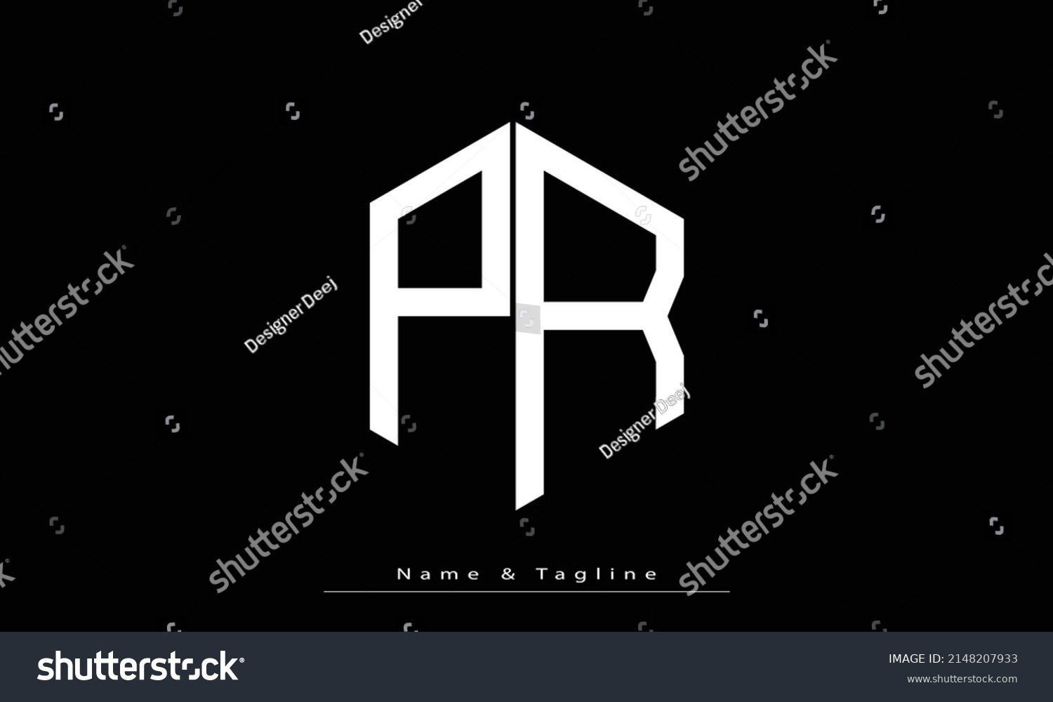 Alphabet Letters Initials Monogram Logo Pr Stock Vector (Royalty Free ...