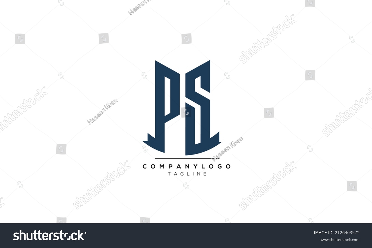Alphabet Letters Initials Monogram Logo Ps Stock Vector (Royalty Free ...