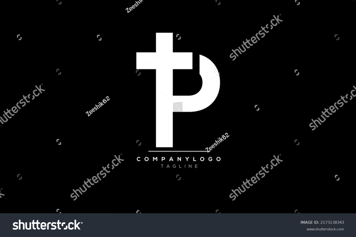 Alphabet Letters Initials Monogram Logo Tp Stock Vector (Royalty Free ...