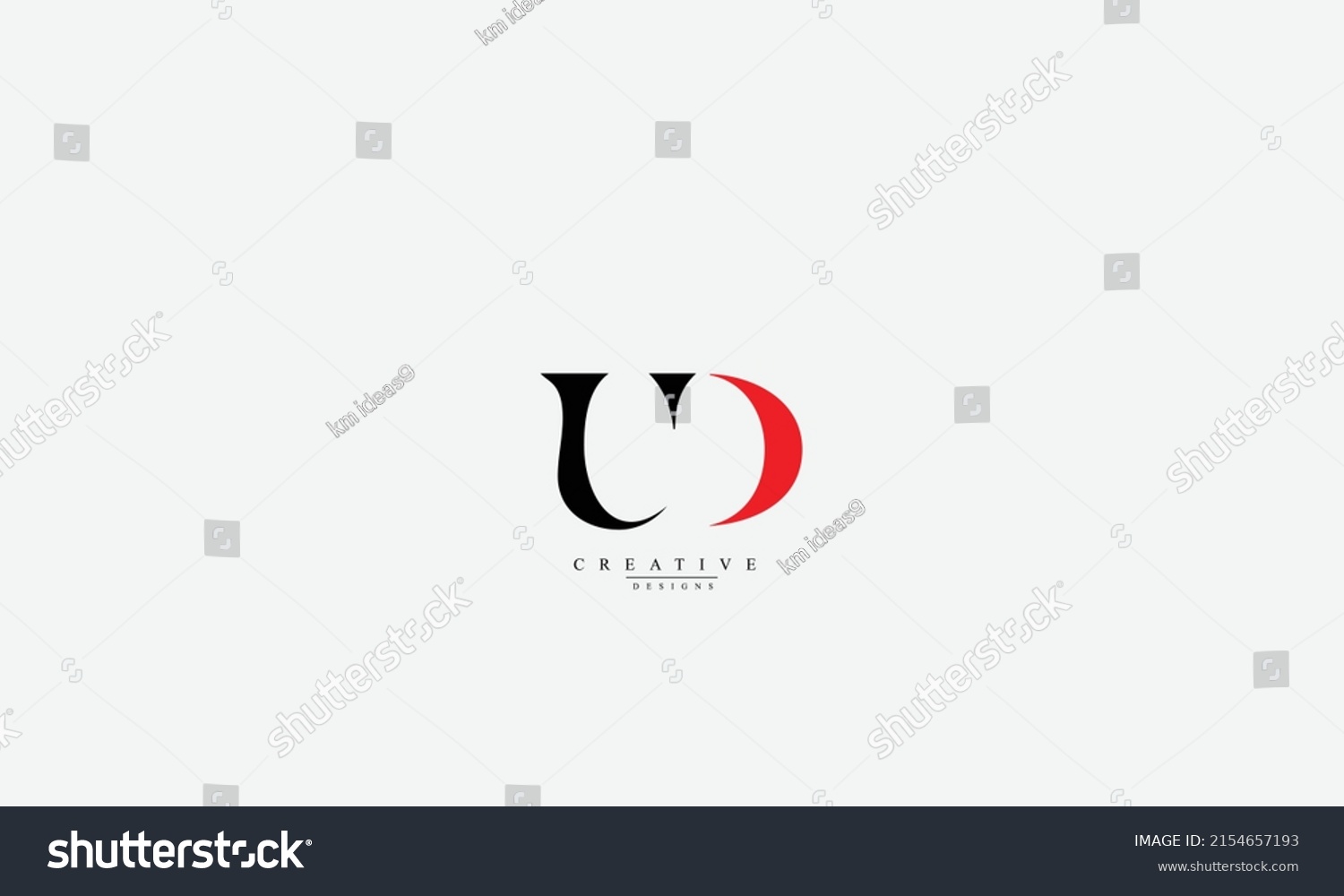 Alphabet Letters Initials Monogram Logo Ud Stock Vector (Royalty Free ...