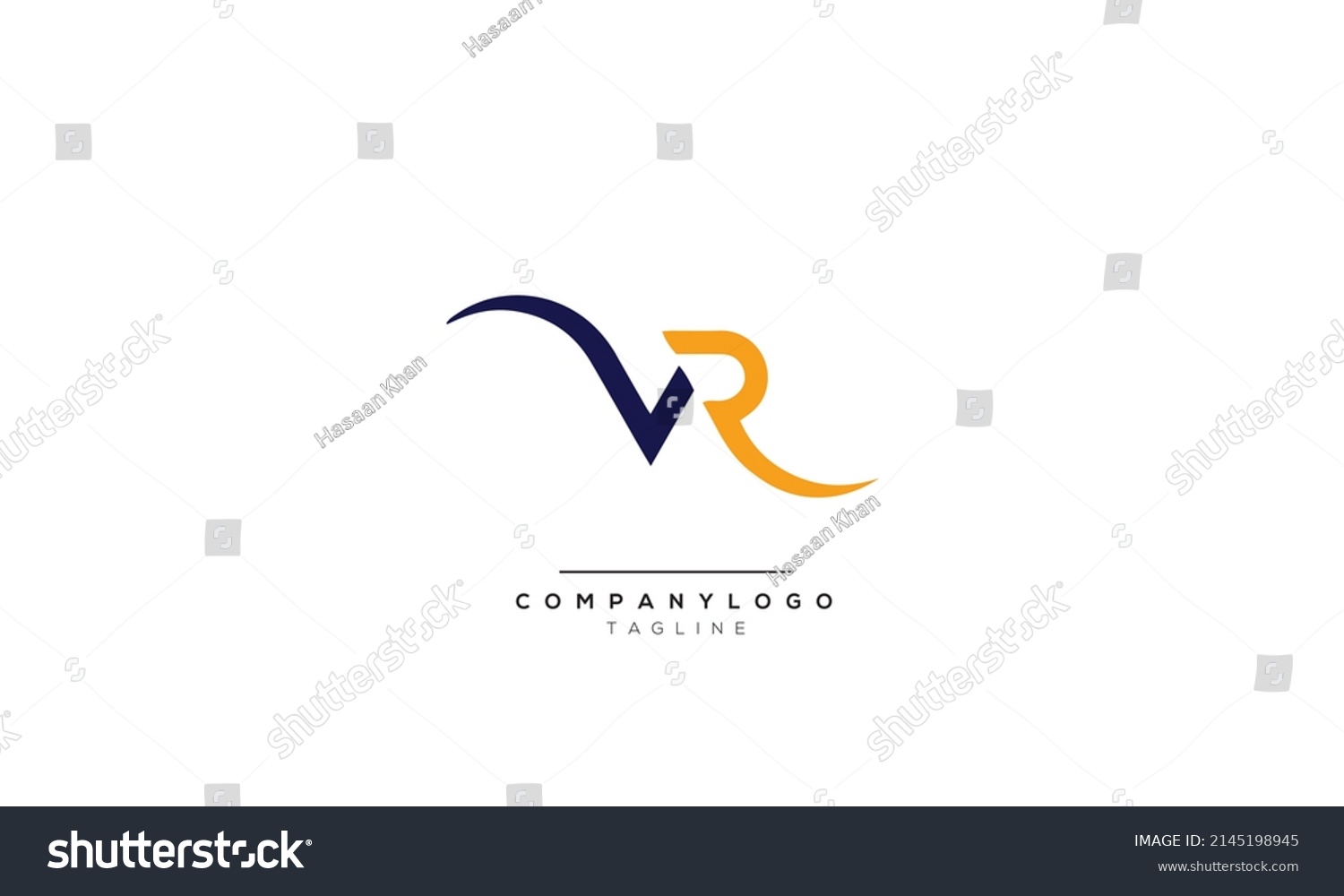 Alphabet Letters Initials Monogram Logo Vr Stock Vector (Royalty Free ...