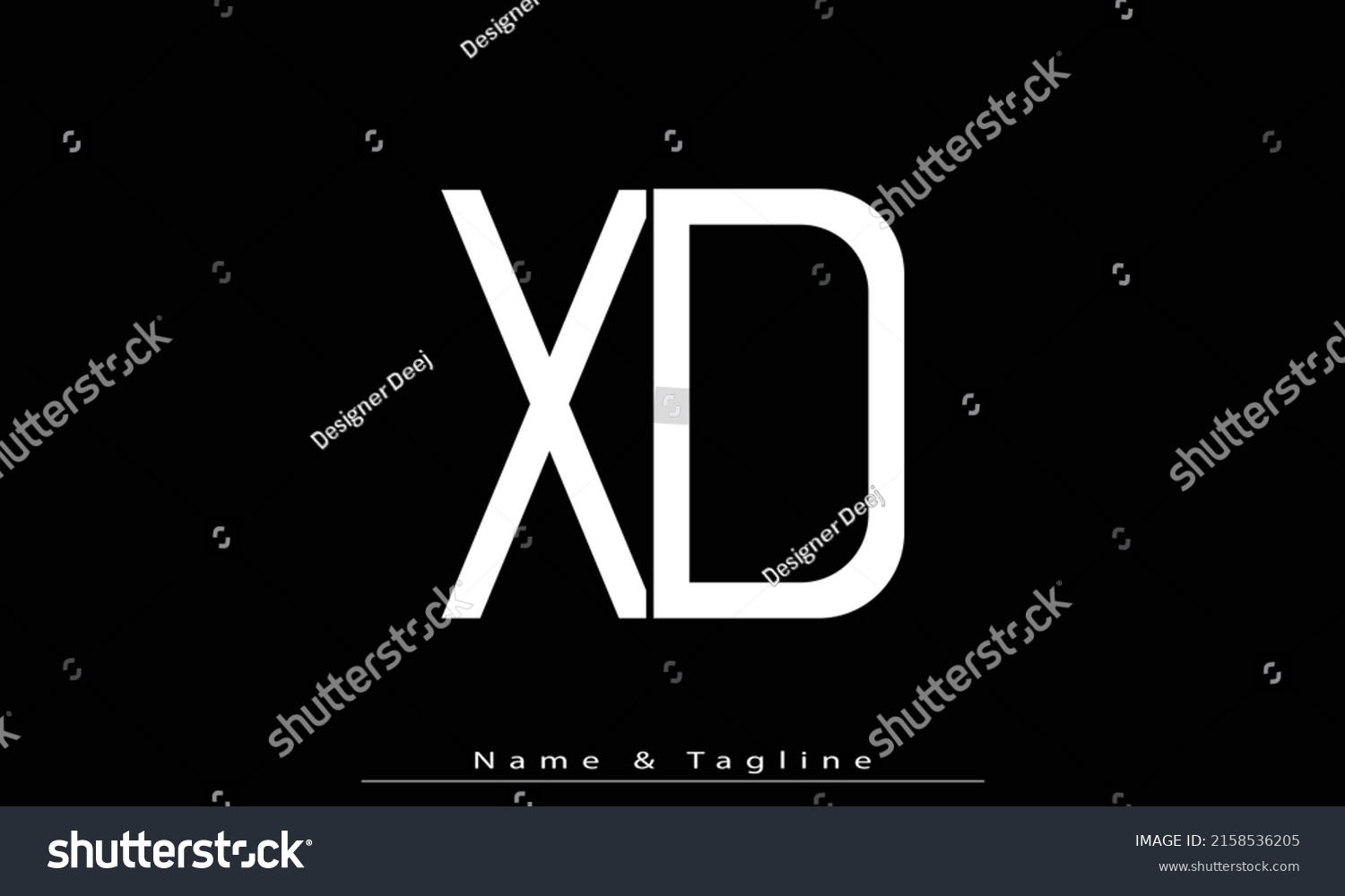 Alphabet Letters Initials Monogram Logo Xd Stock Vector (Royalty Free ...