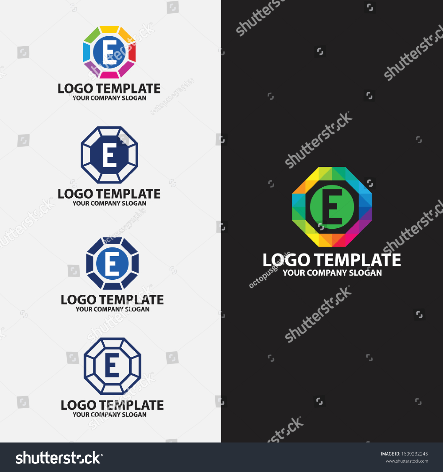 Alphabet Logos Badges Vector Designs Stock Vector (Royalty Free ...