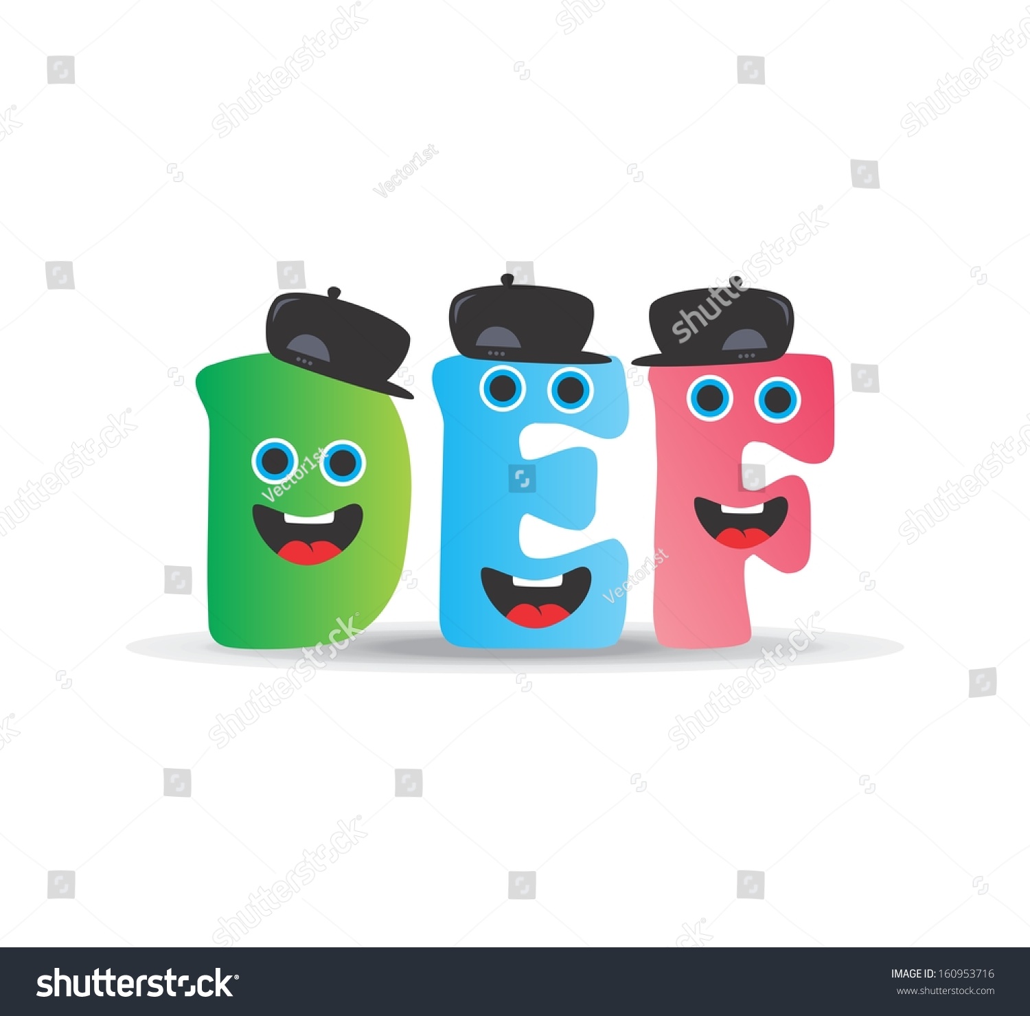 Alphabet Monster Stock Vector (Royalty Free) 160953716 | Shutterstock