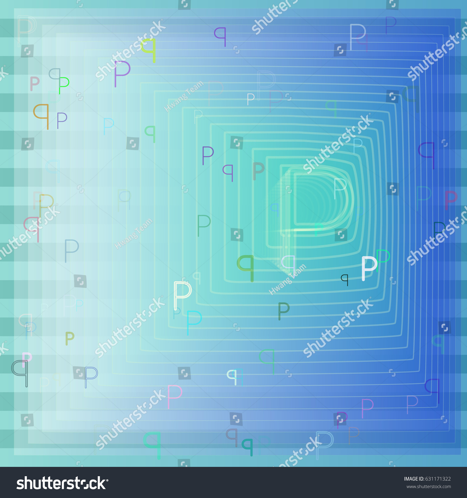 Alphabet P Texture Template Stock Vector (Royalty Free) 631171322 ...