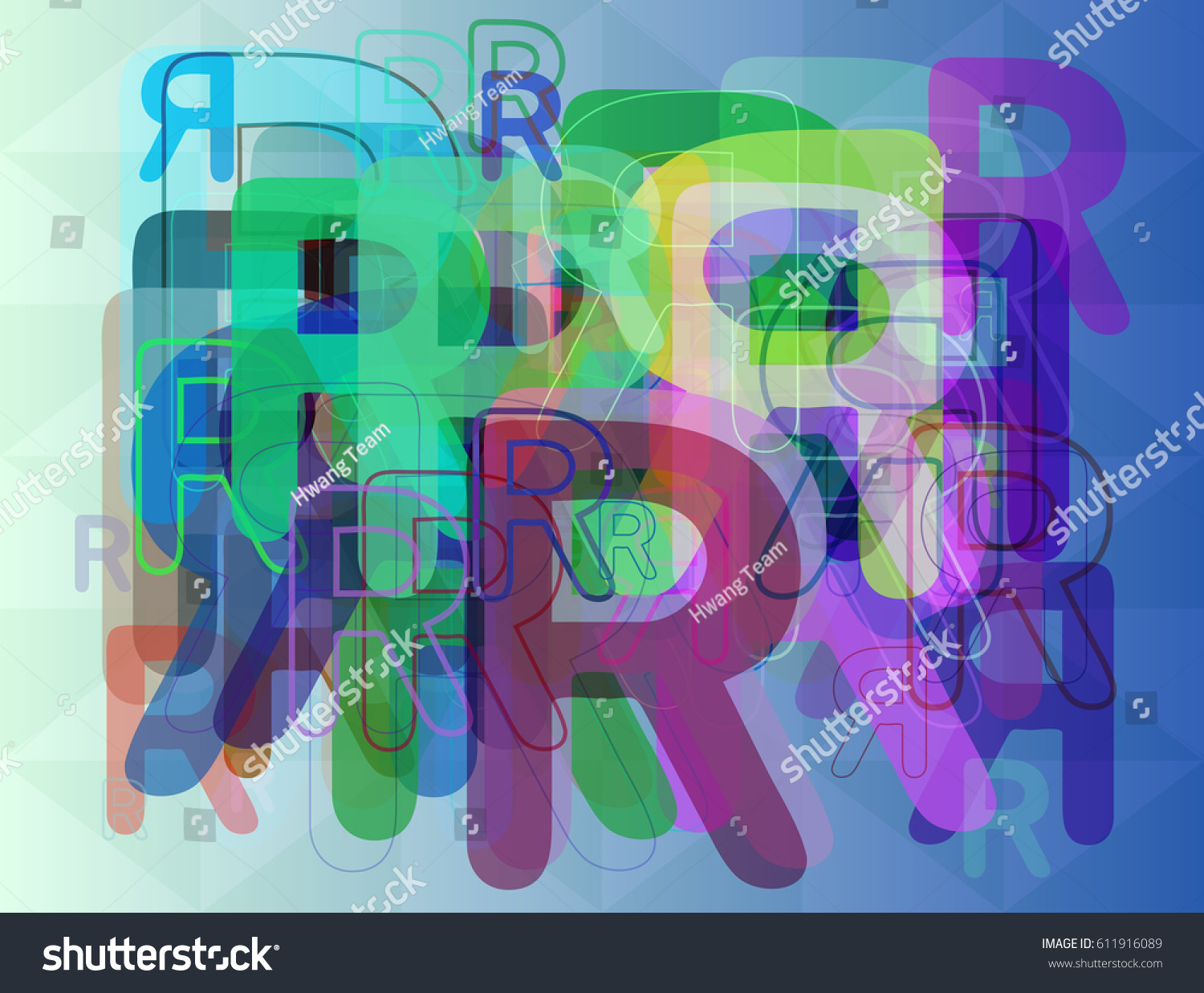 Alphabet R Idea Template Stock Vector (Royalty Free) 611916089 ...
