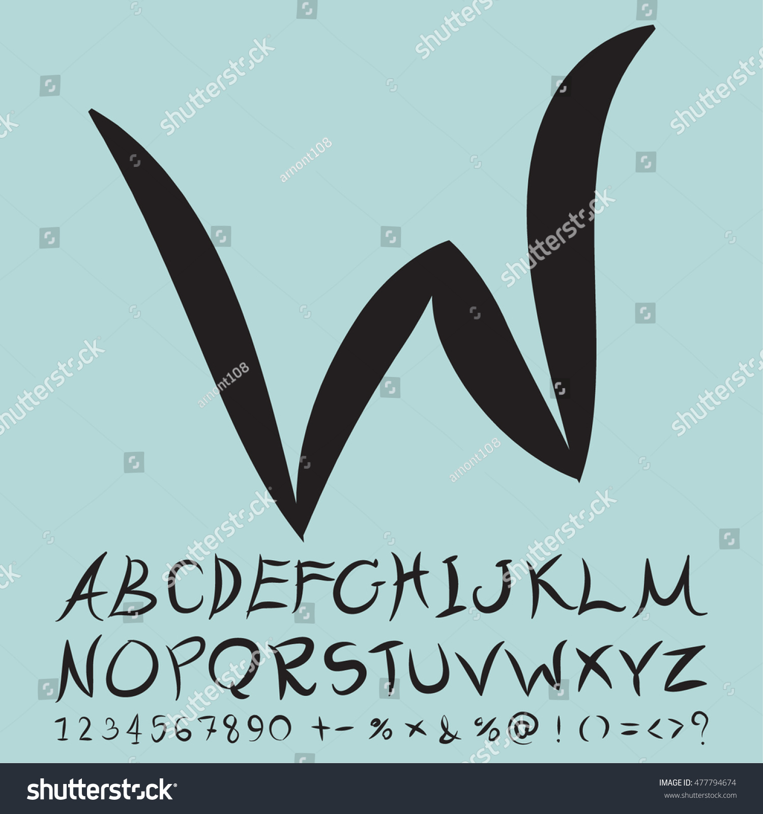 Alphabet Set Design Vector Illustration Stock Vector (Royalty Free ...