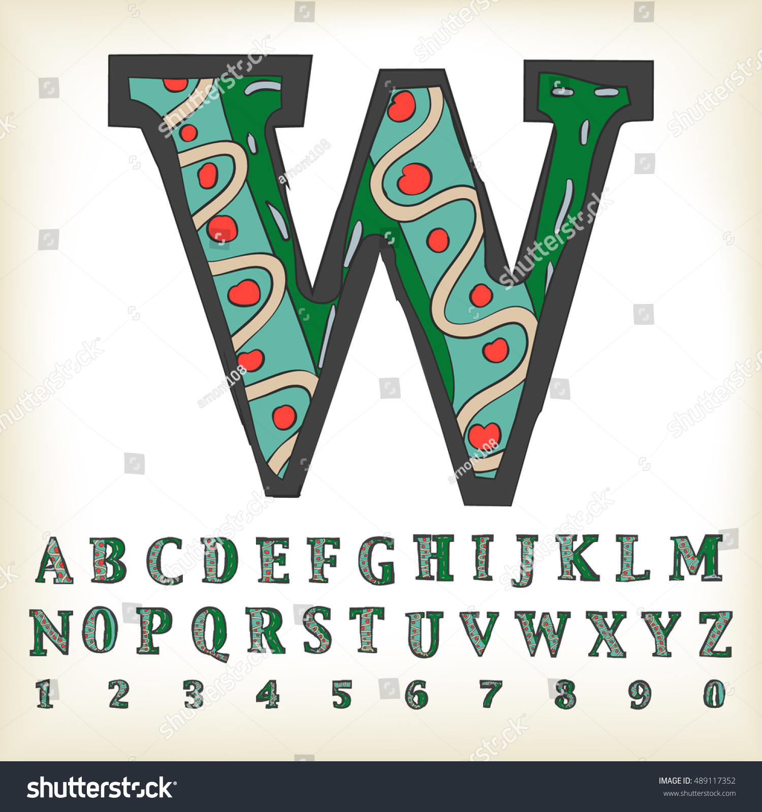 Alphabet Set Design Vector Illustration Stock Vector (Royalty Free ...