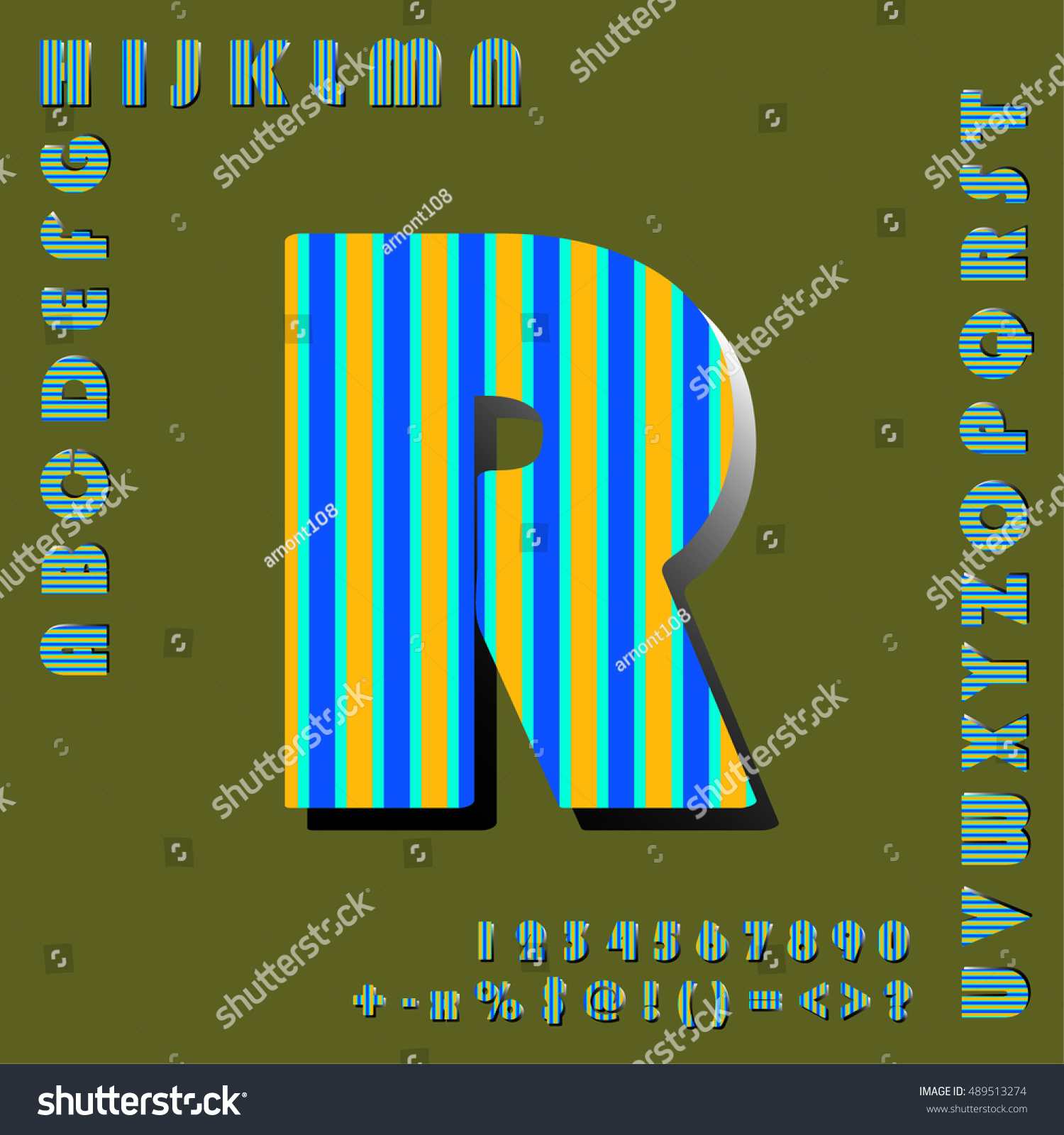 Alphabet Set Design Vector Illustration Stock Vector (Royalty Free ...
